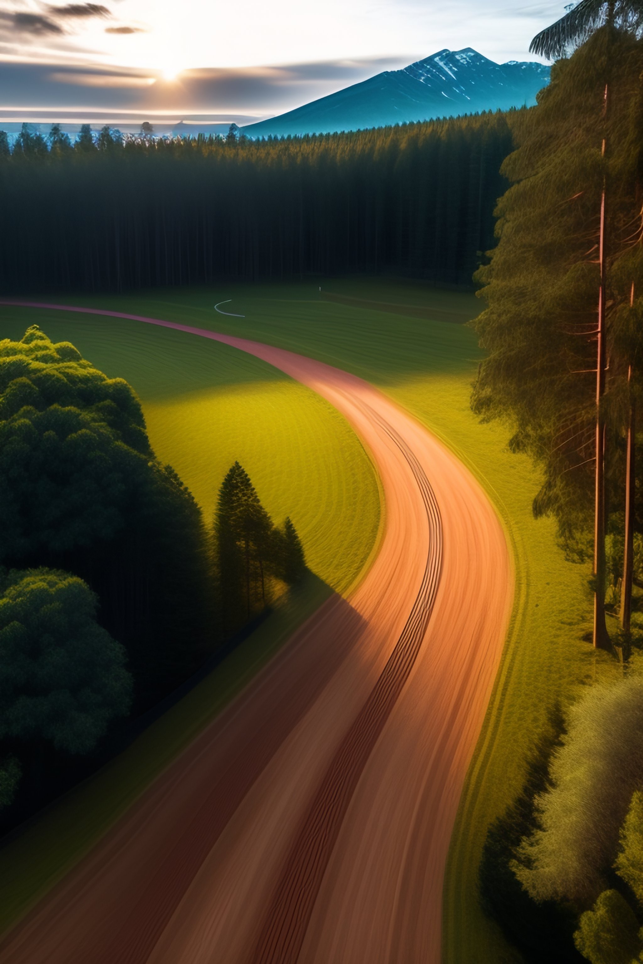 Lexica - 1km Racetrack in forest