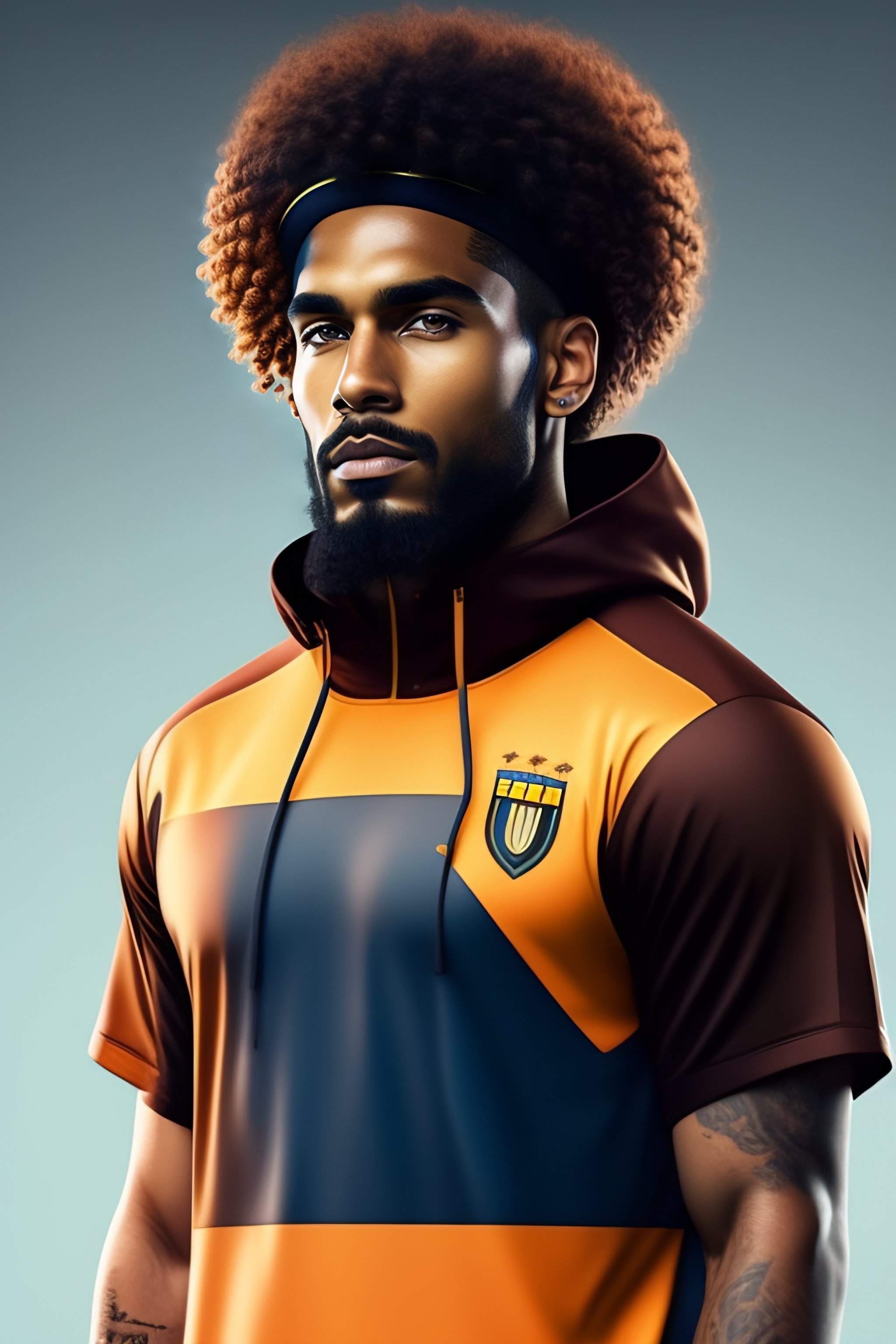 Lexica - Male brown Pokemon trainer with hair twists and a beard in ...