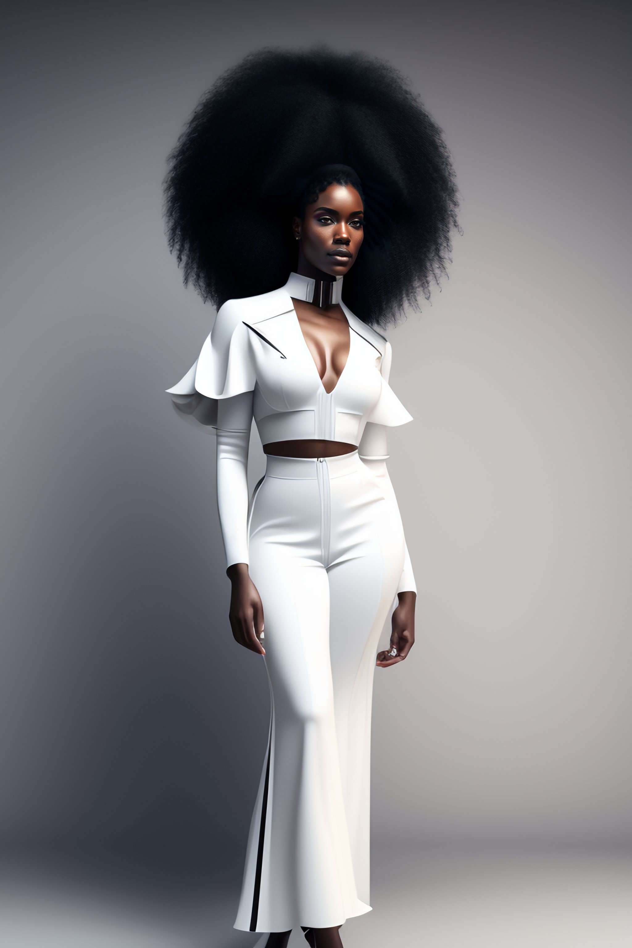 Lexica - Full body, hd black woman, high quality masterpiece painted ...