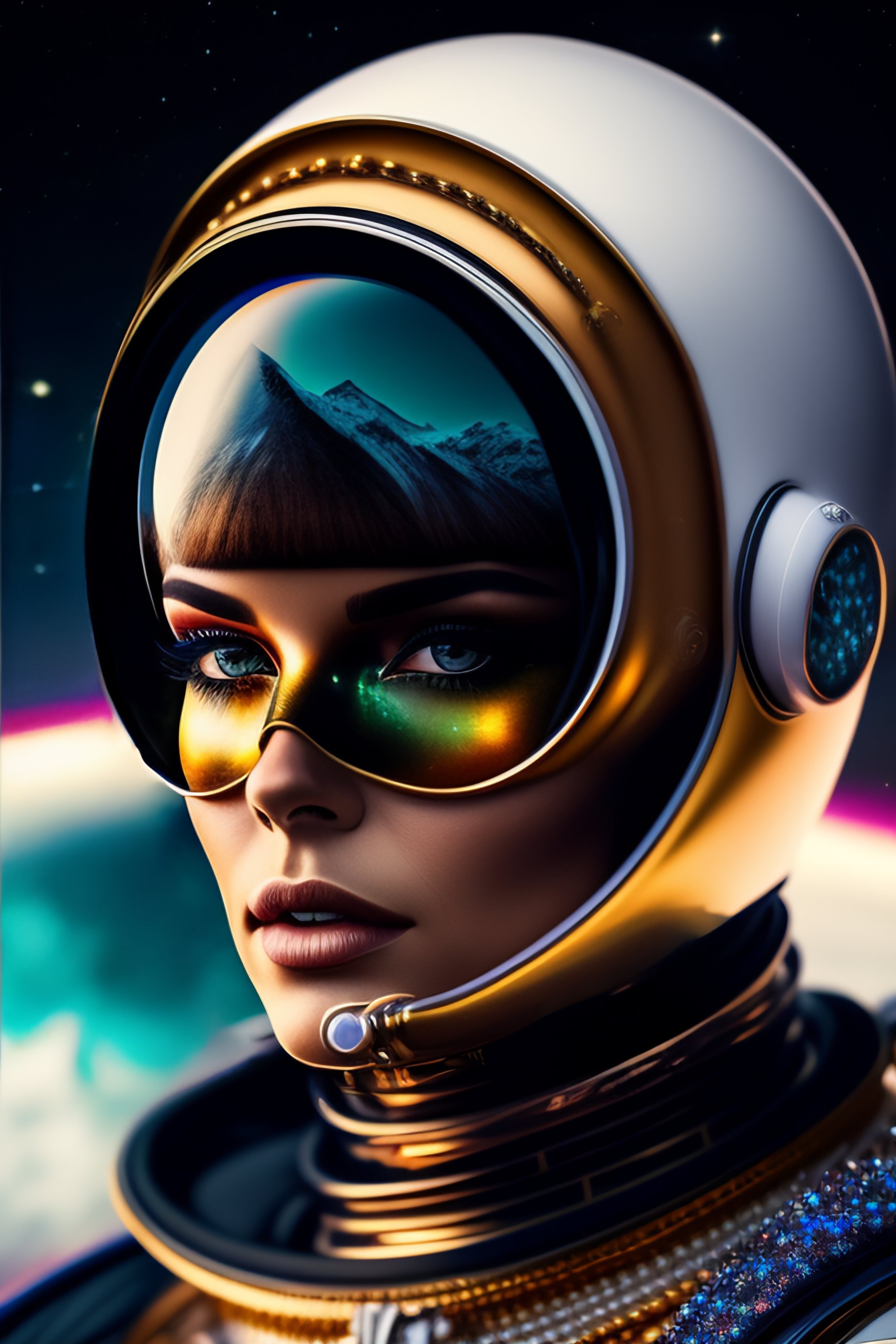 Lexica - Close-up portrait of the face of a beautiful princess in a ...