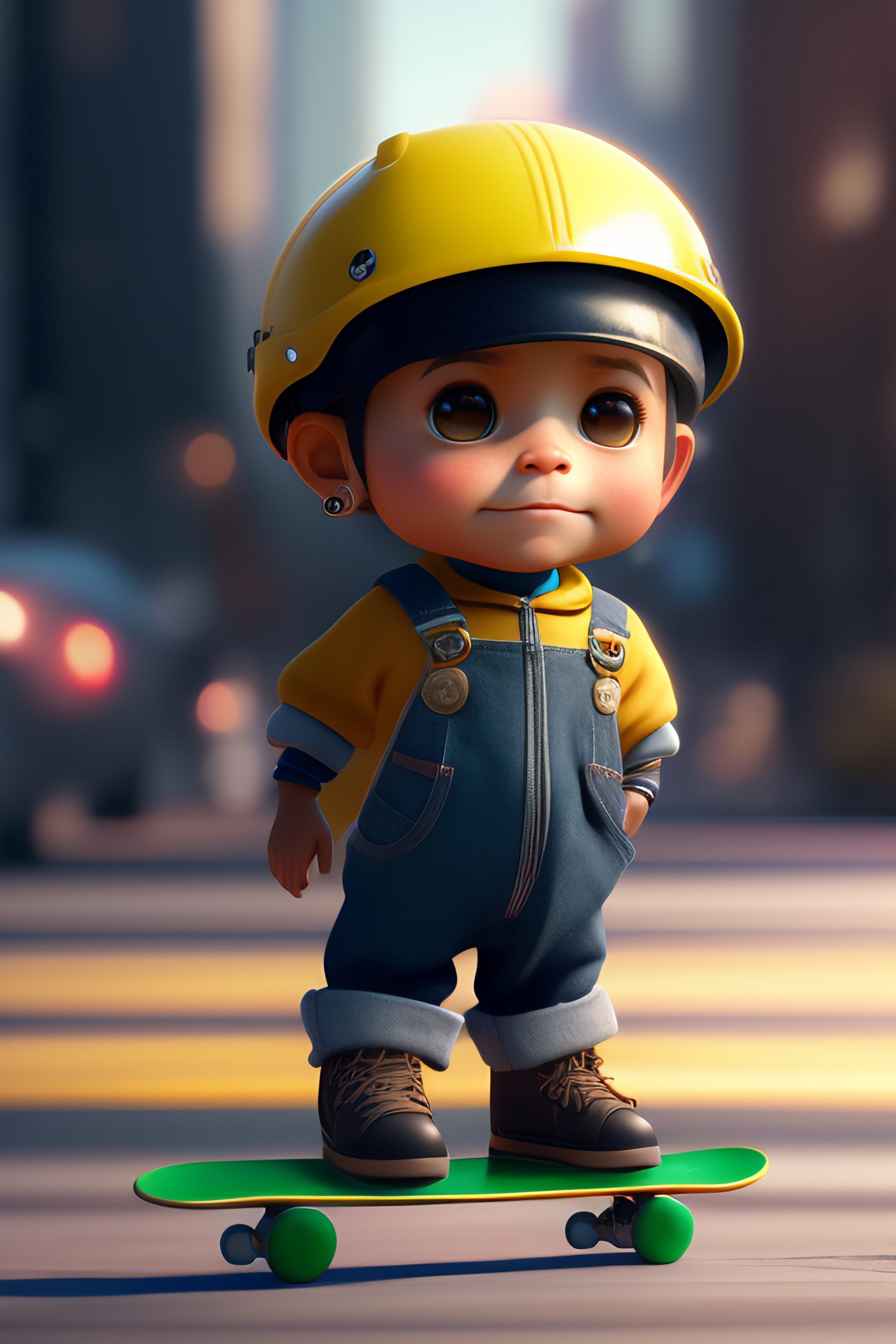 Lexica - Cute little humanoid earthman, dressed with dungarees, shoes ...