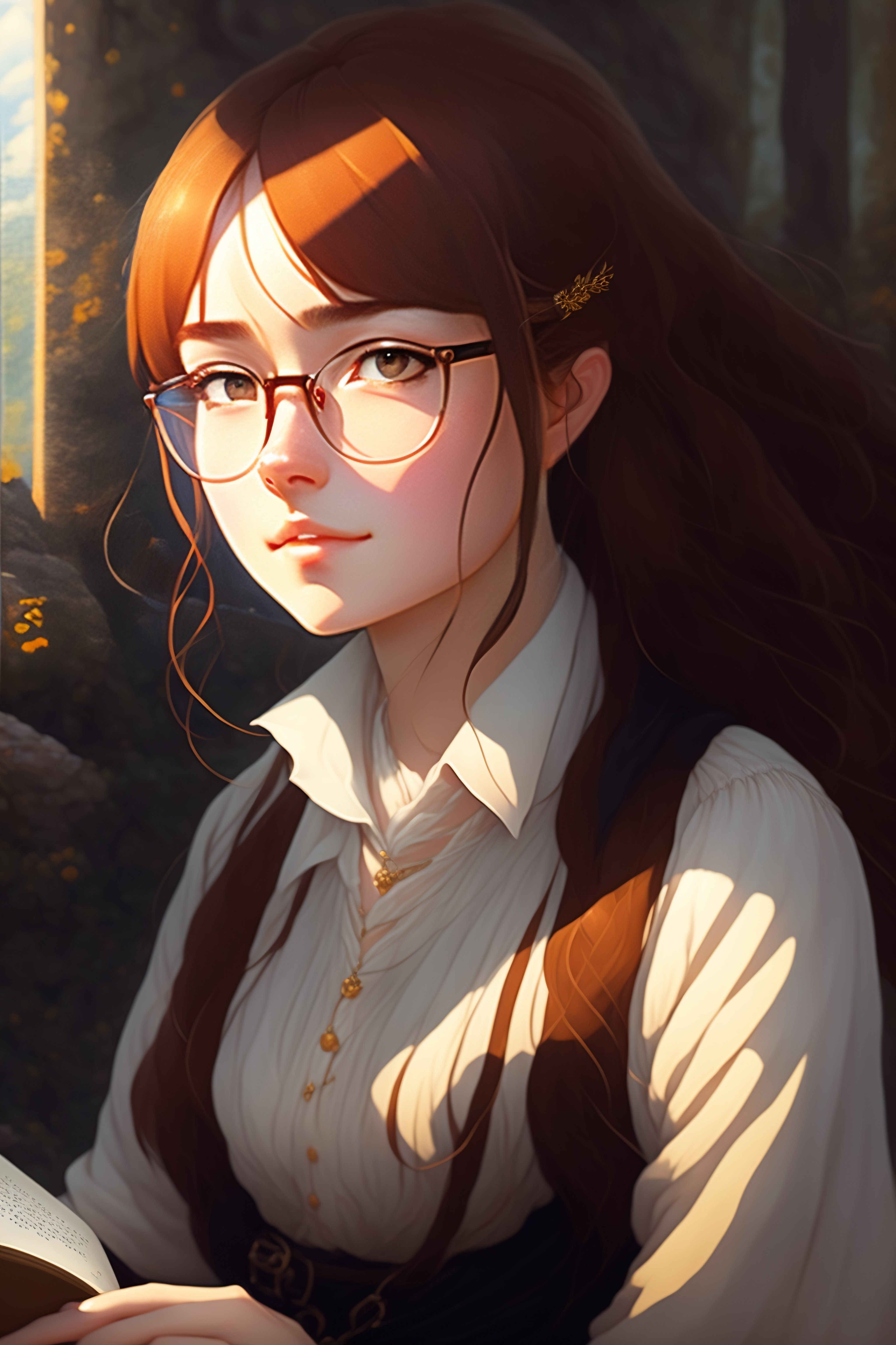 Lexica - (((((freckles))))) freckled cheeks freckled wearing spectacles ...