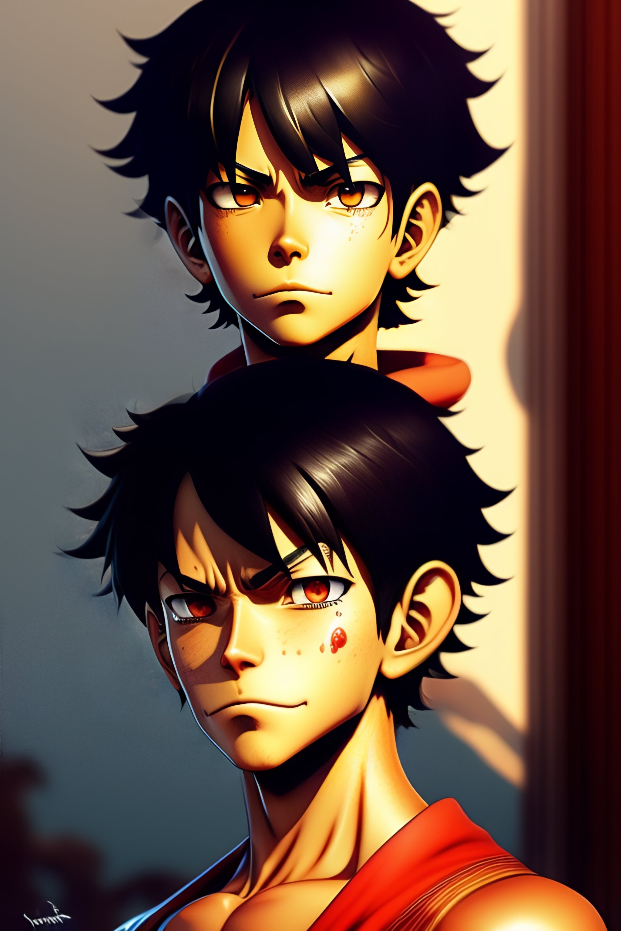 Lexica - Monkey D. Luffy, highly detailed, by Ilya Kuvshinov