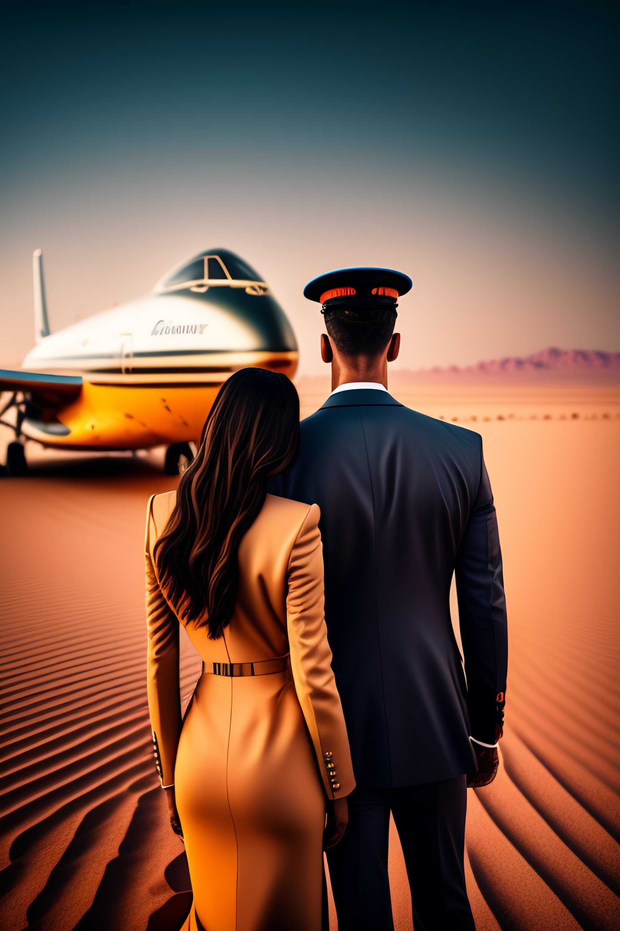 Lexica - Book cover for a Modern day female flight attendant facing ...