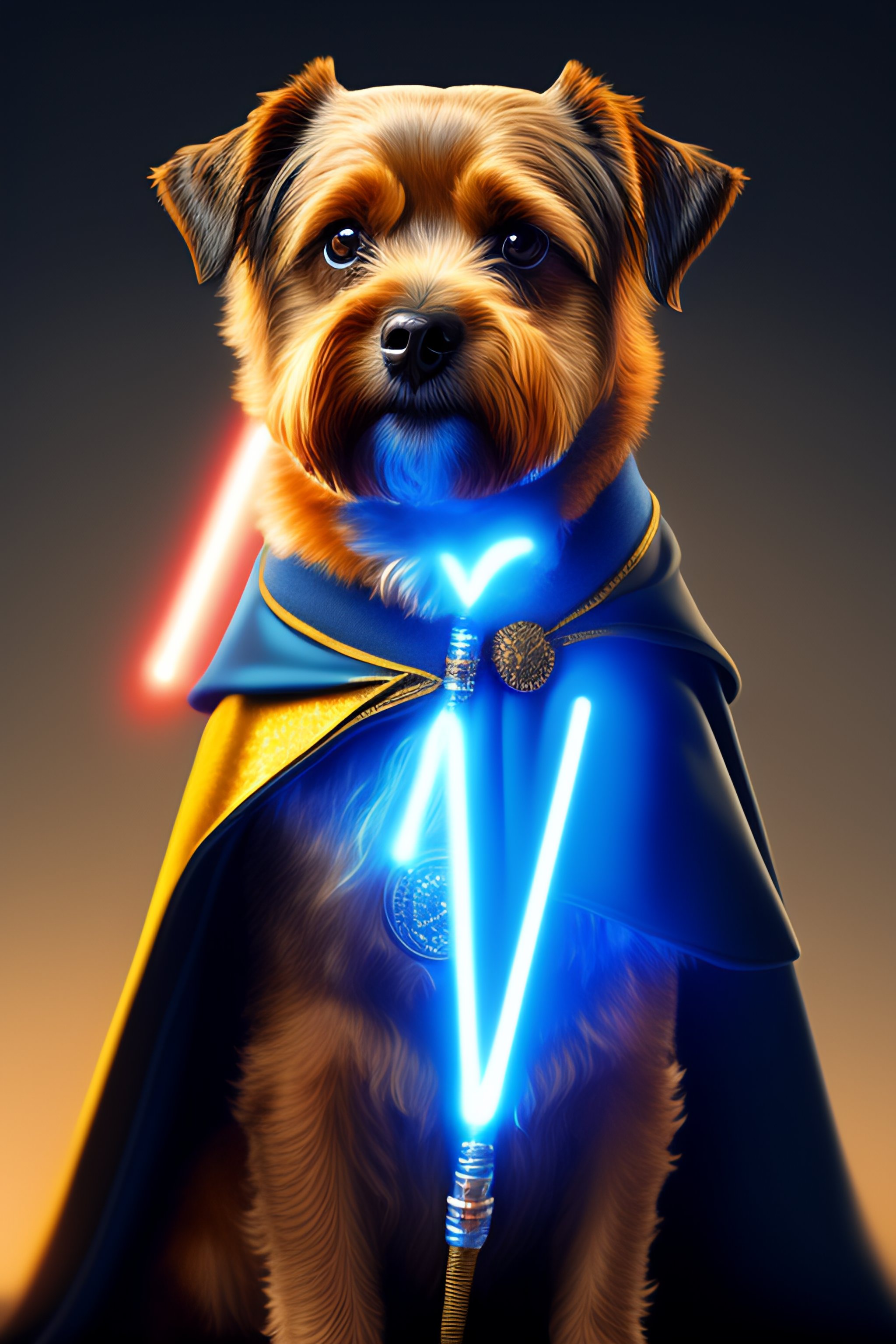 Lexica - Star Wars scene artificial intelligence ((border Terrier)) dog ...