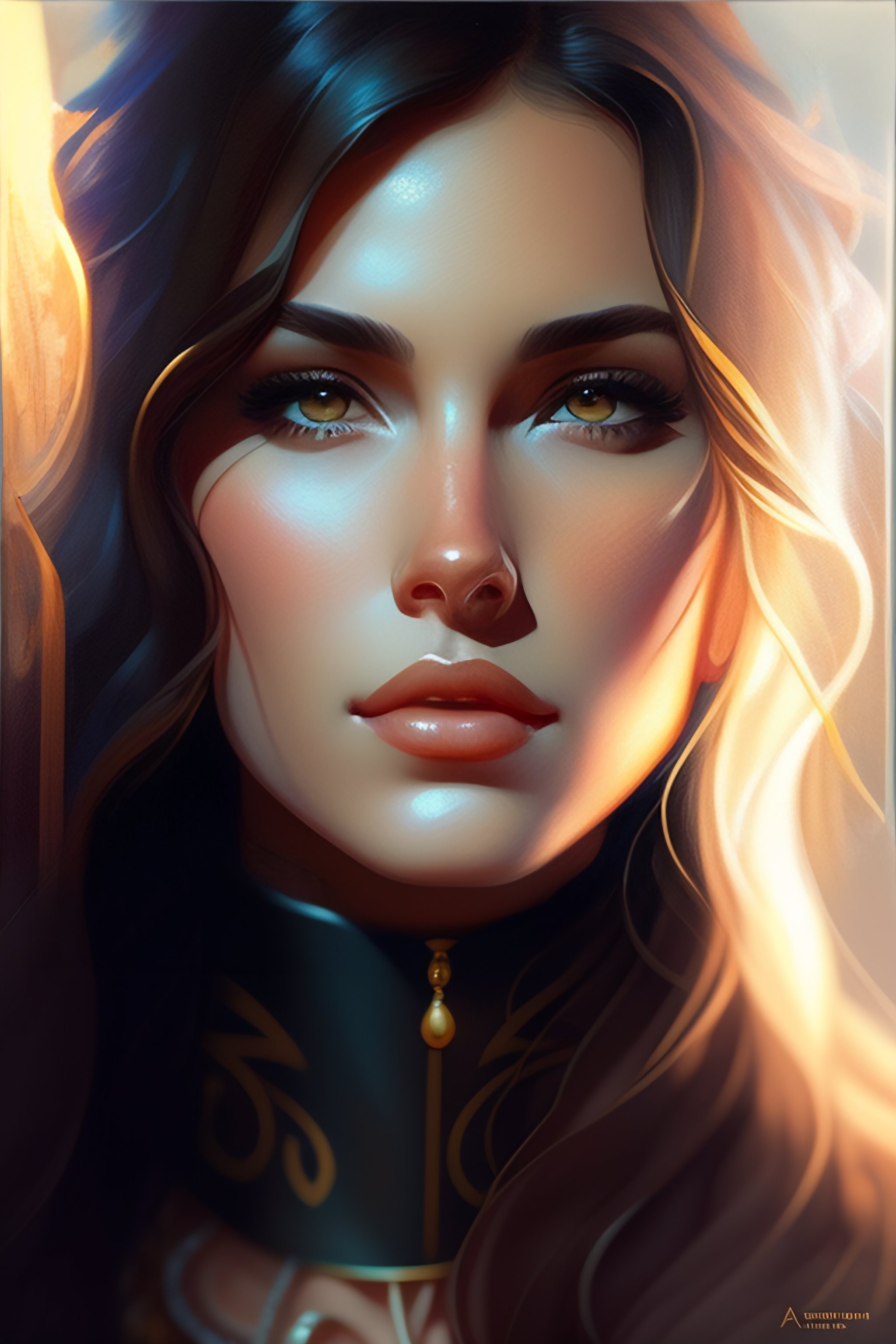 Lexica - Beautiful Woman face cartoon style, influencer, realistic ...