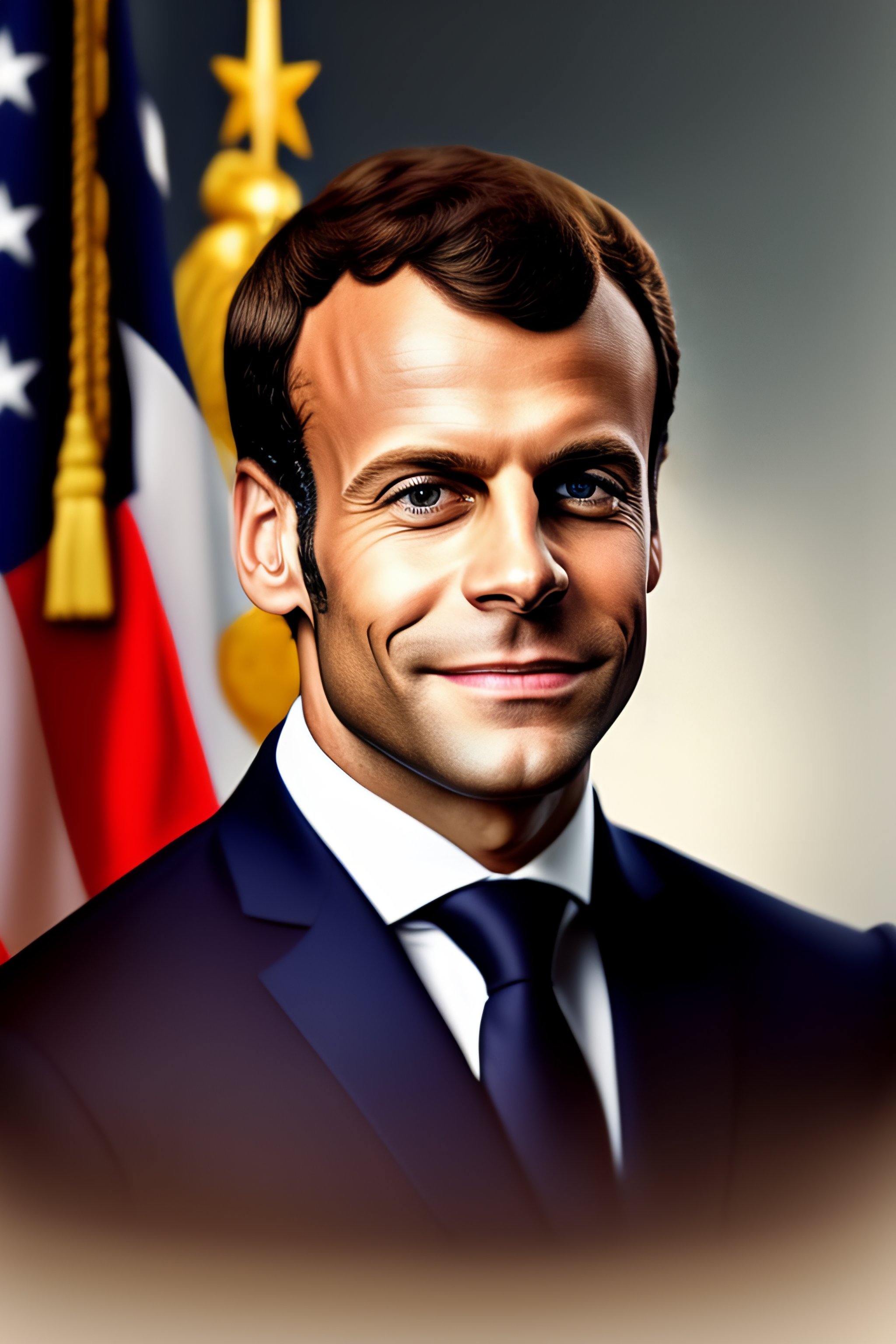 Lexica - Portrait of warhammer emmanuel macron