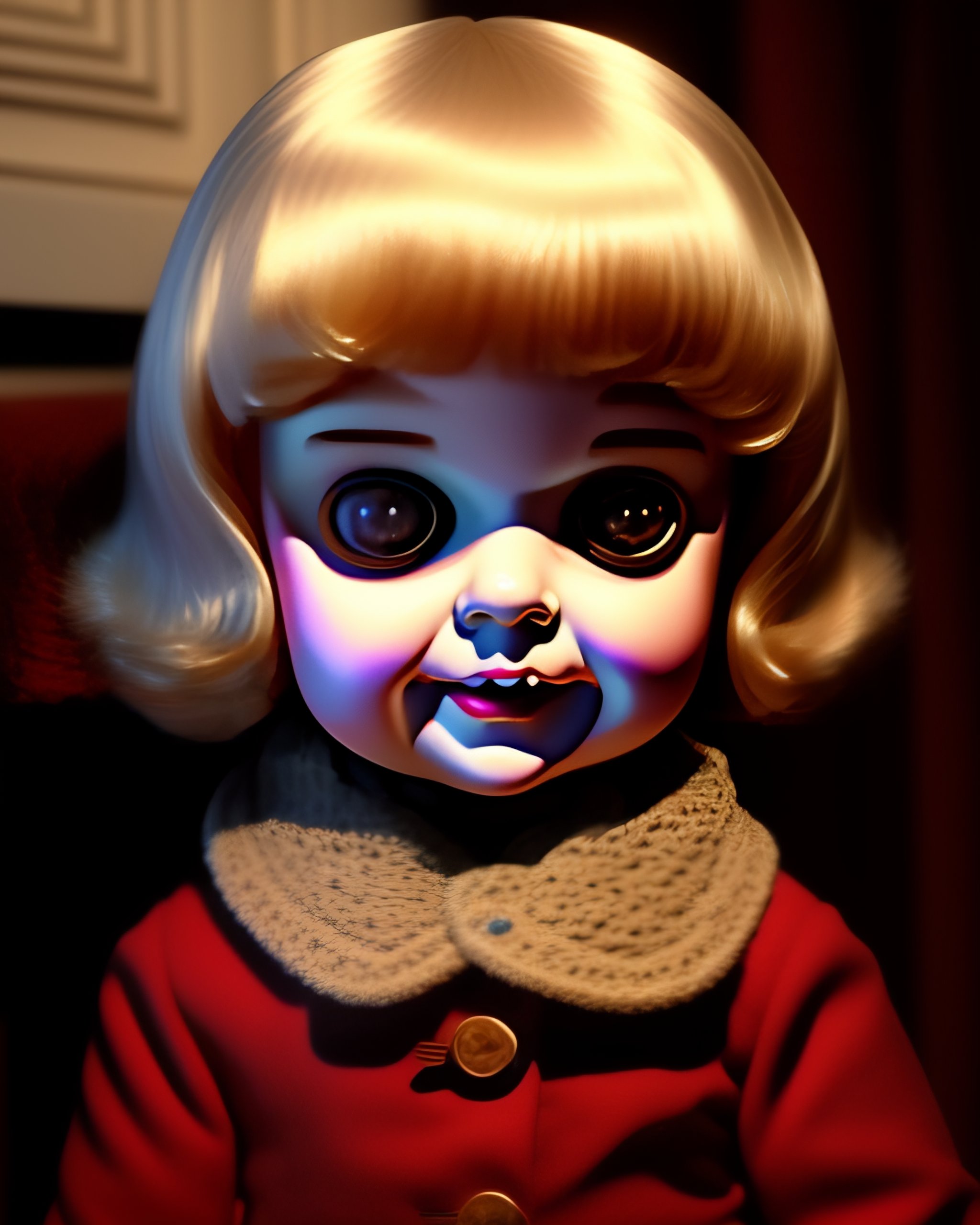 Lexica - Paranormal possesed ventriloquist doll staring at your soul ...