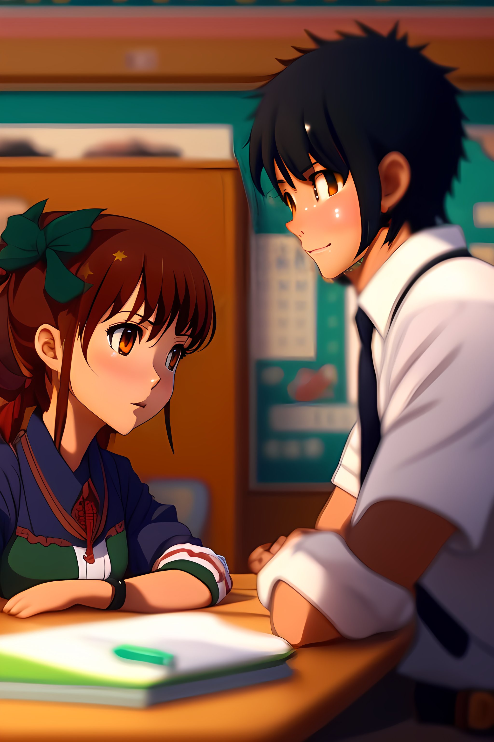 Lexica - Teacher who loves moose in classroom anime inconnu