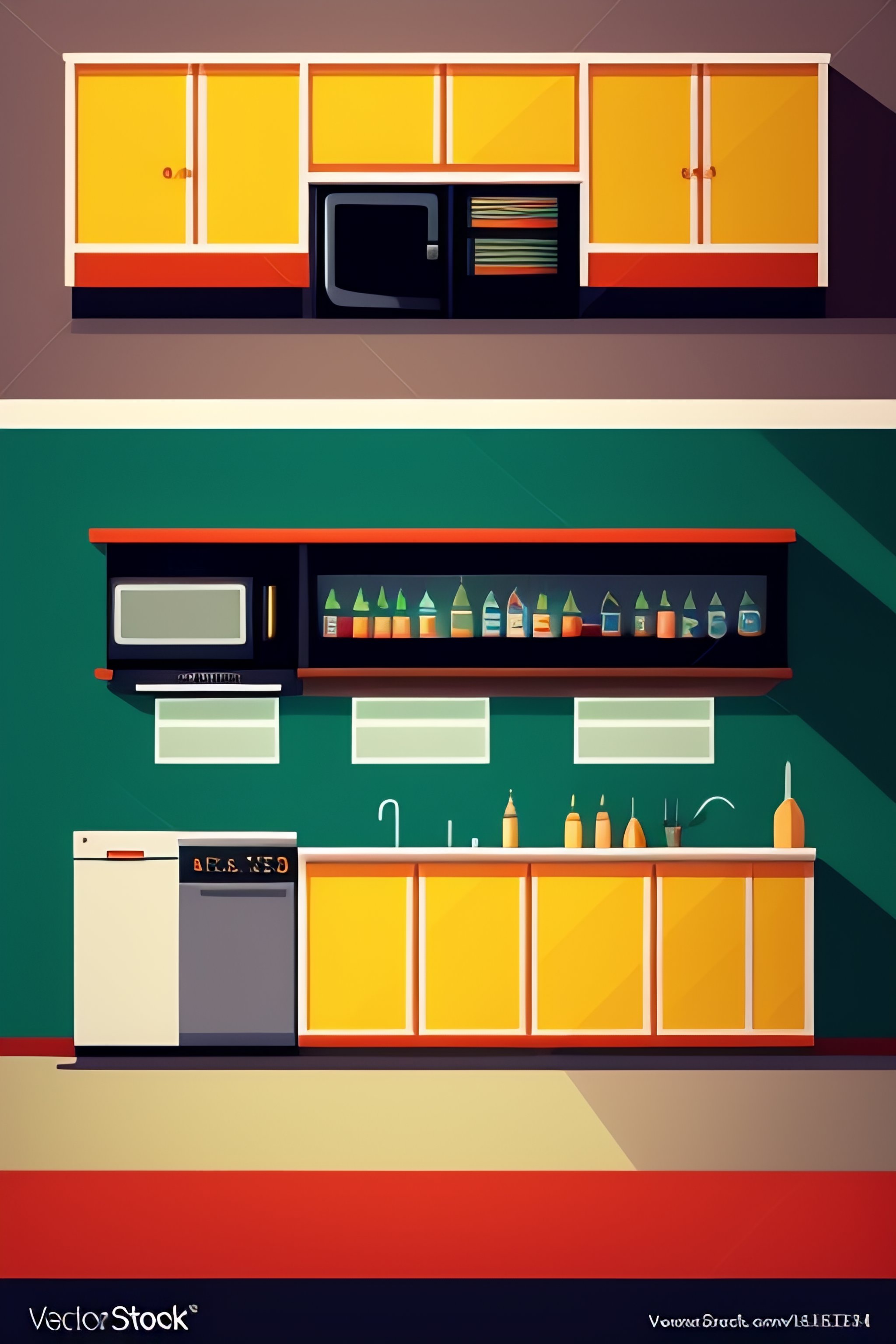 Lexica - 2d flat cartoon in the style of south park of a 1980s style ...