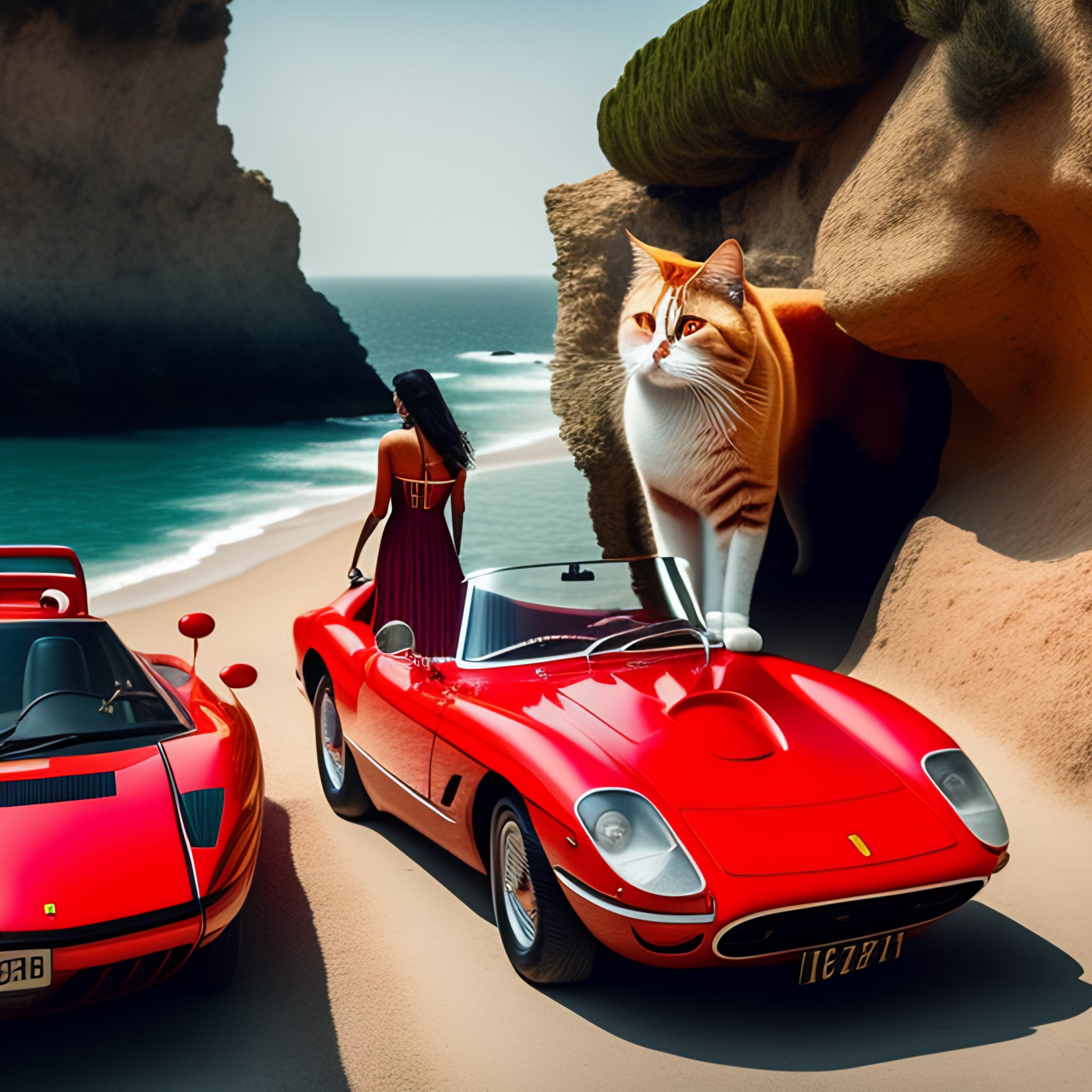 Lexica - A woman and a man with the heads from a male and female birman ...