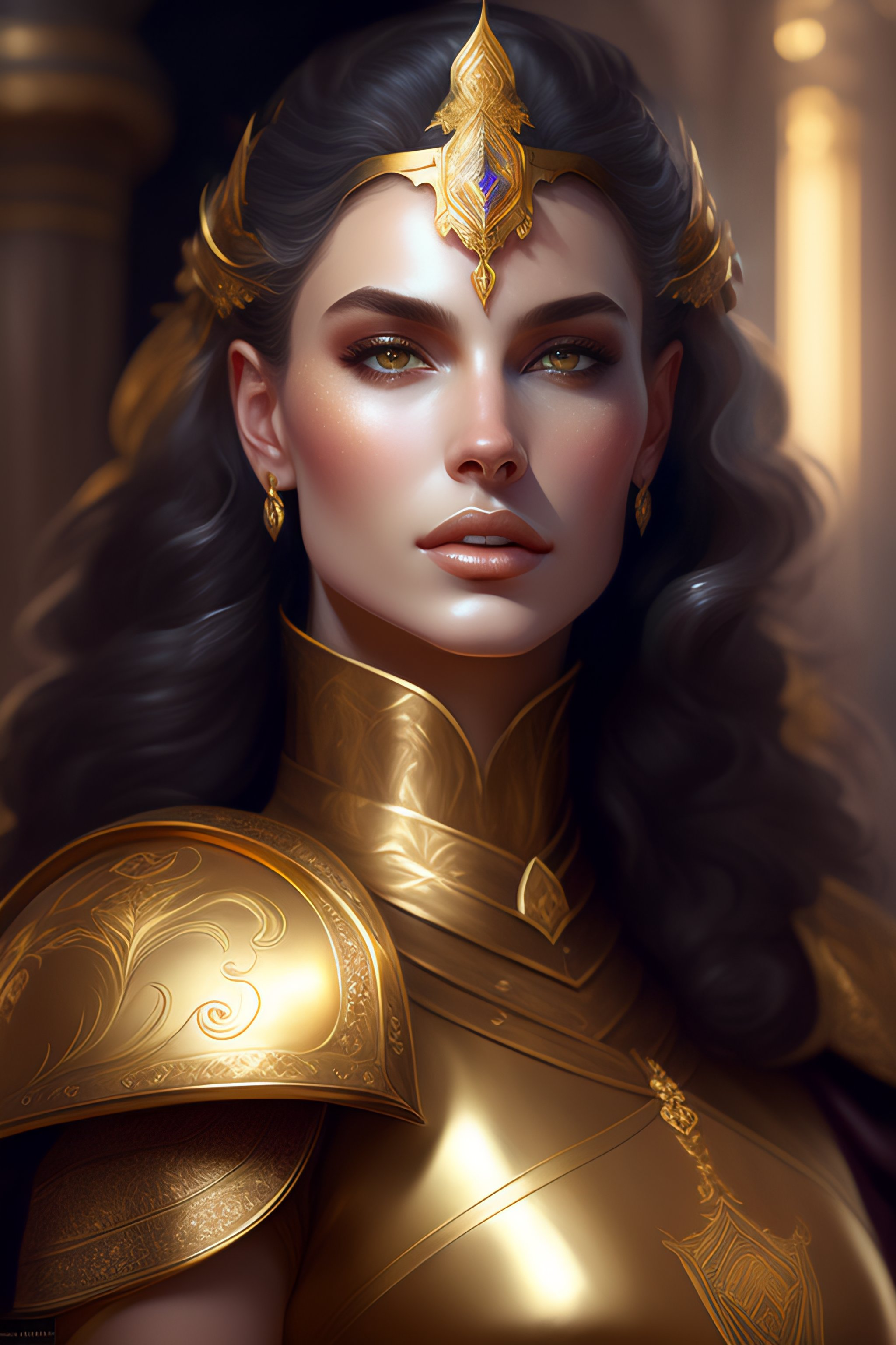 Lexica - Painted portrait of (ваш объект) as a paladin, intricate armor ...