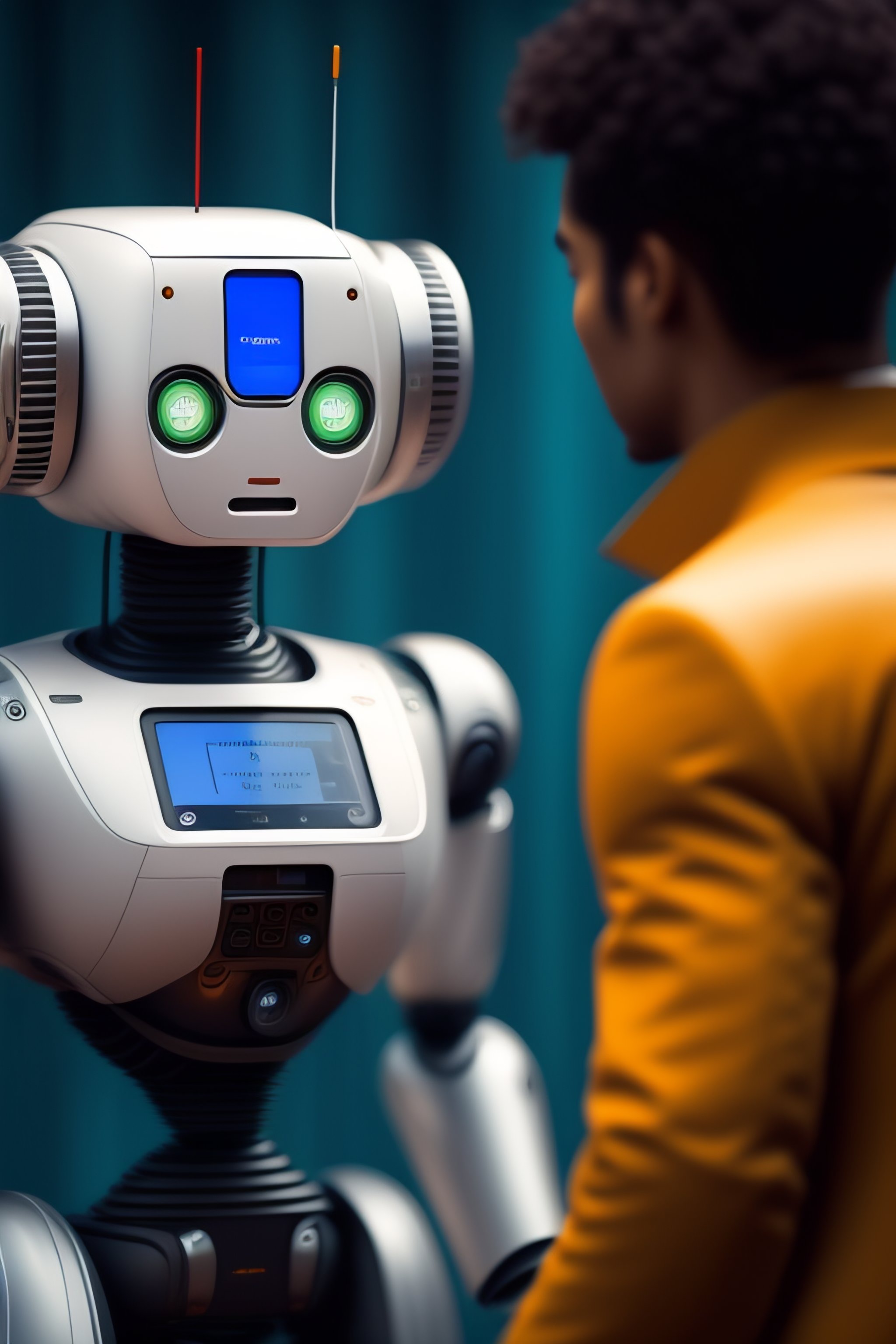 Lexica - A robot having a conversation with a human