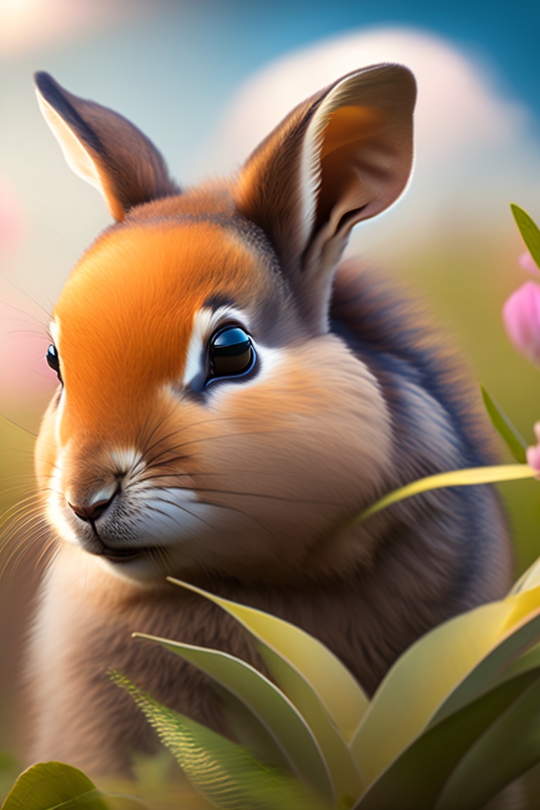 Lexica - In a selfless act, the rabbit shared the oasis' location with ...