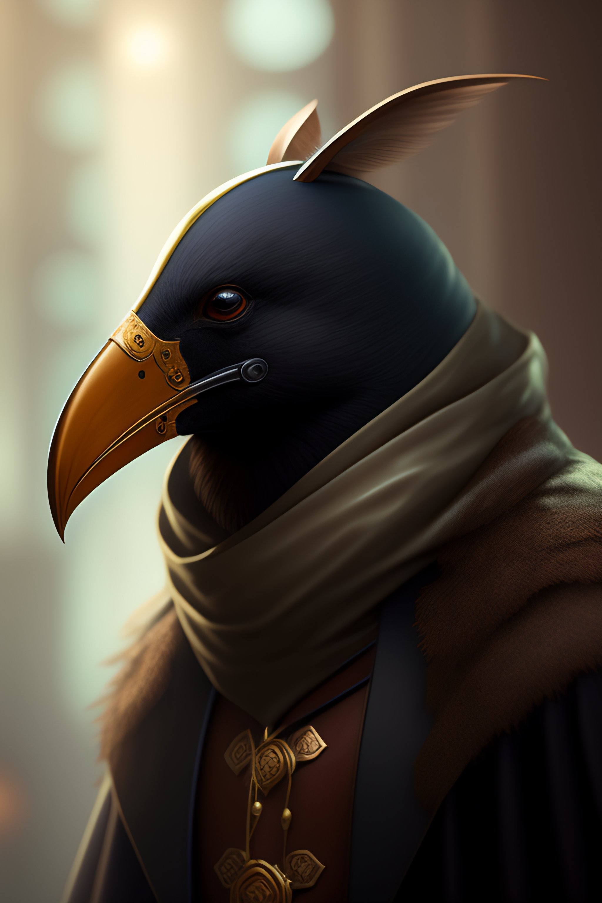 Lexica - A portrait of a plague doctor as a kiwi bird, made by stanley ...
