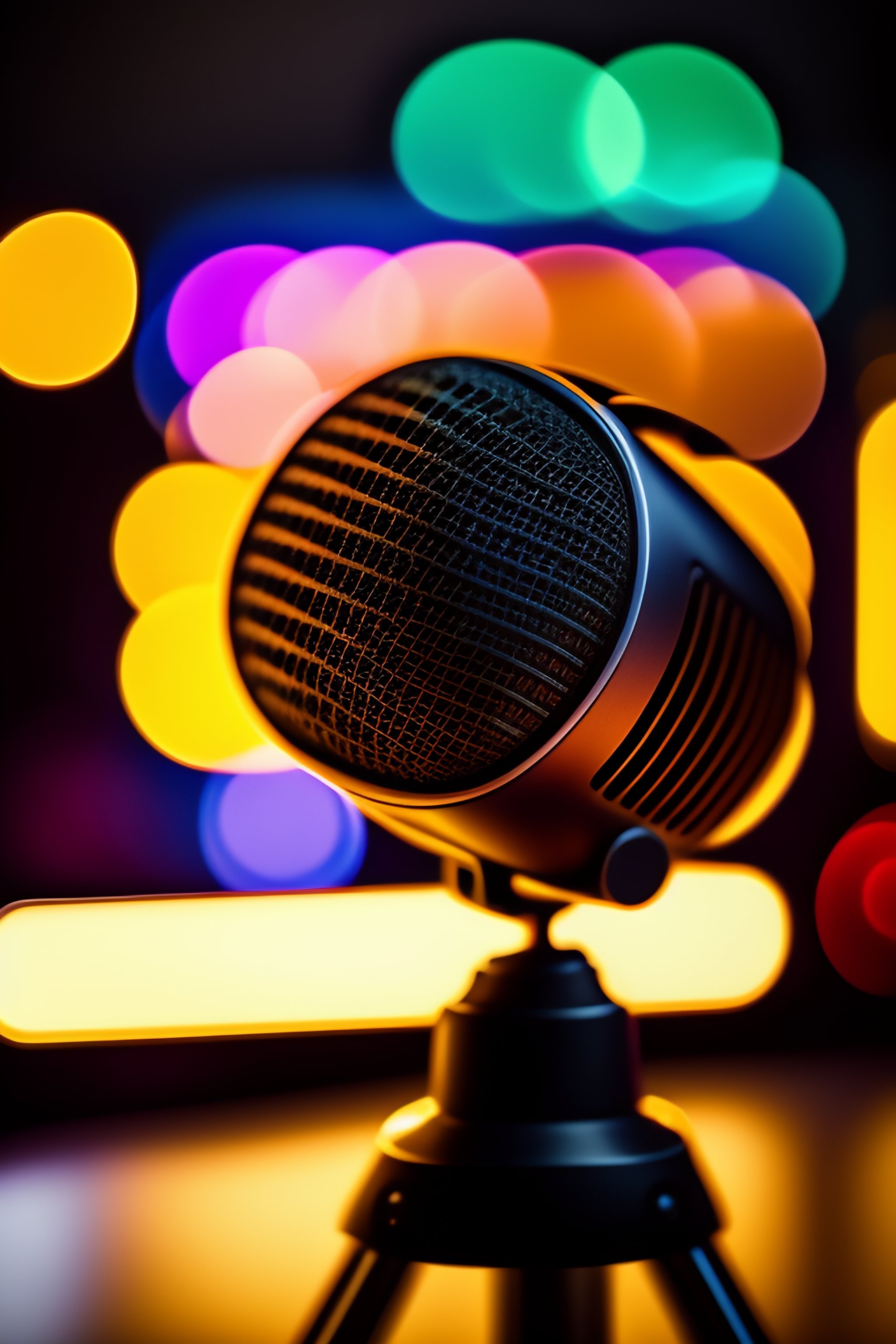 Lexica - Twitch streamer holding microphone