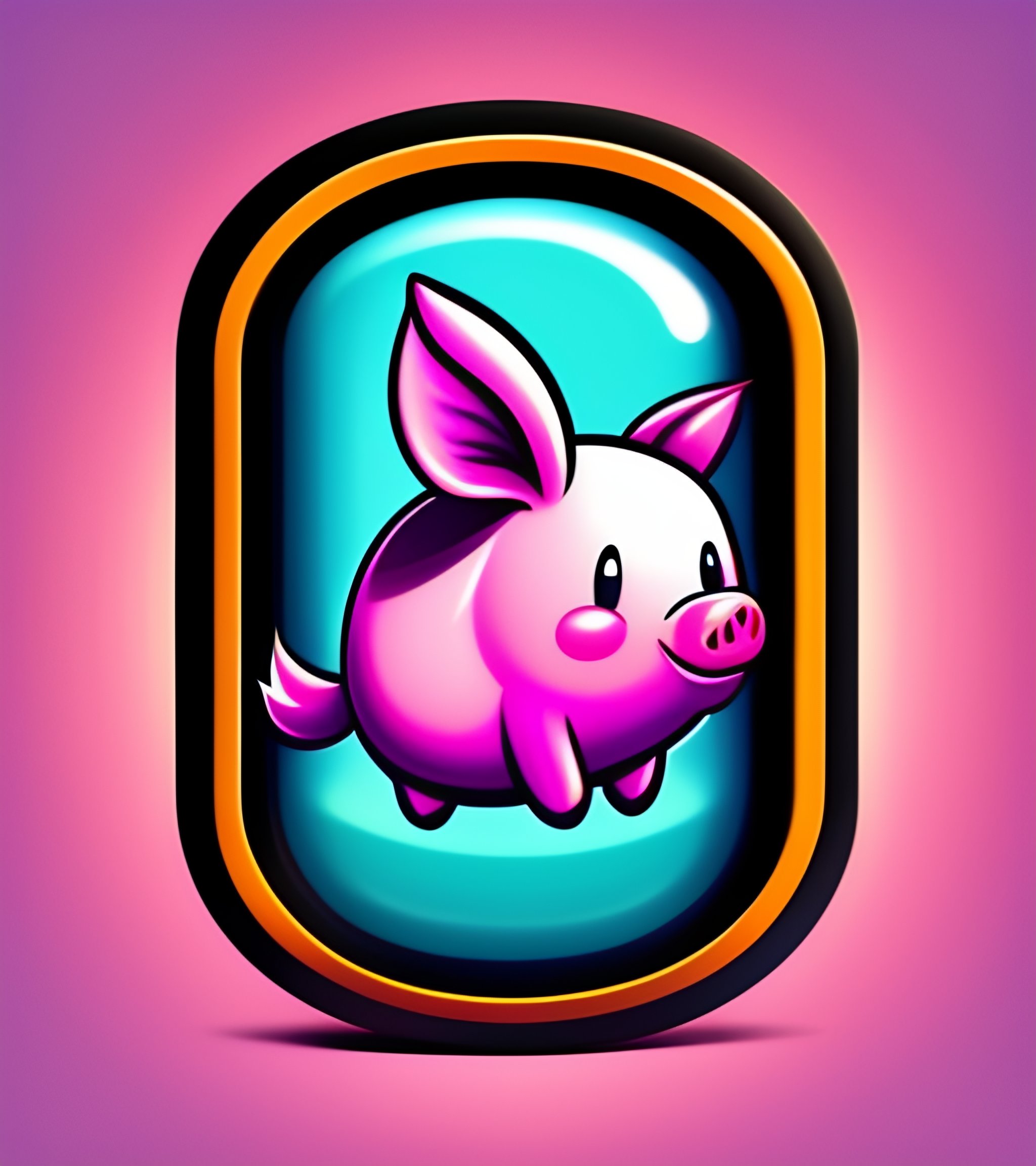 Lexica - Cute flying pig, gambling at casino , cartoon logo, simple, 2d ...
