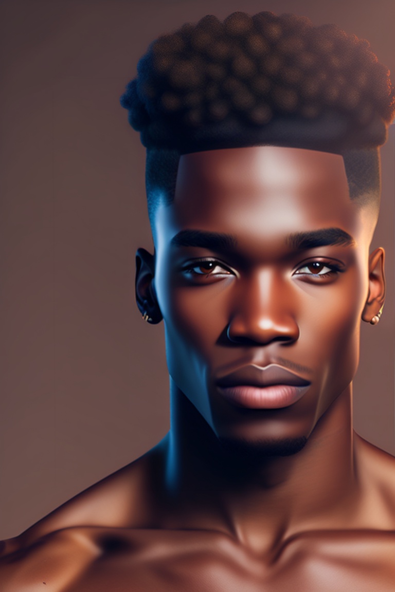 Lexica - Healthy, dark-skinned man