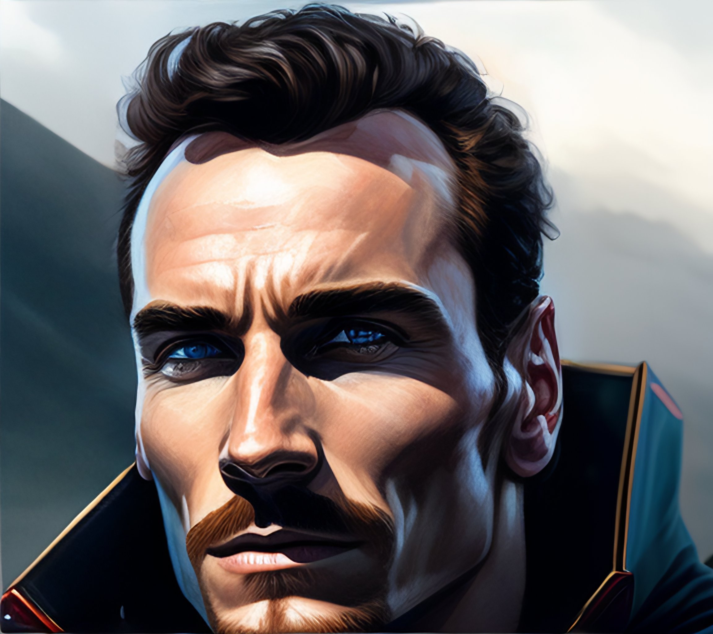 Lexica - Portrait of Michael Fassbender superman, epic, tragic ...