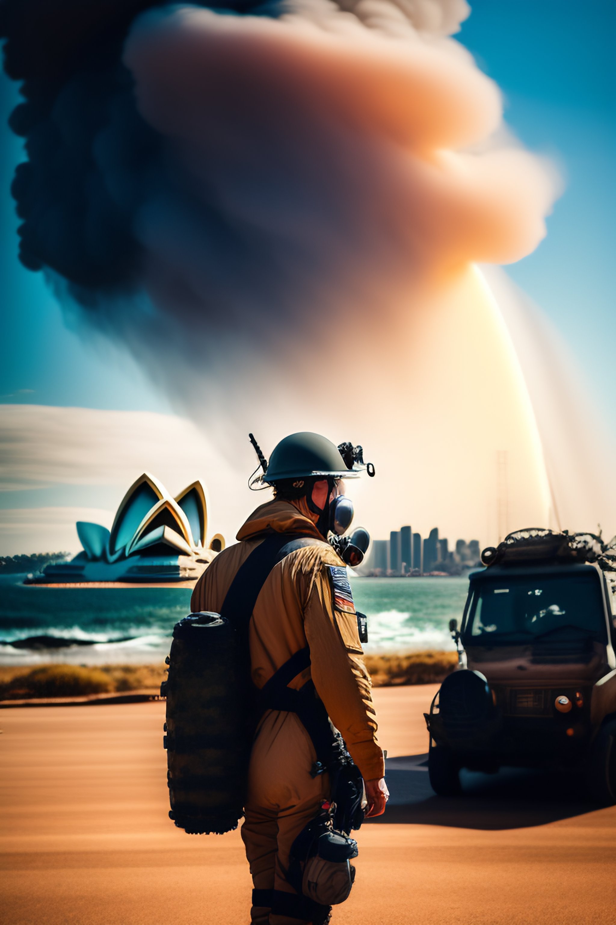 Lexica - Sydney Australia, post apocalyptic, mushroom cloud in the ...