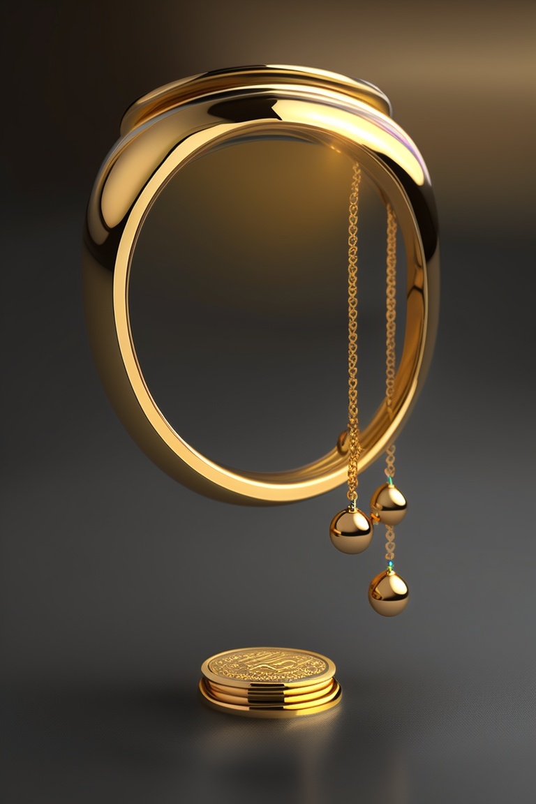 Lexica - Money magnet attracts money, gold coins and jewelry