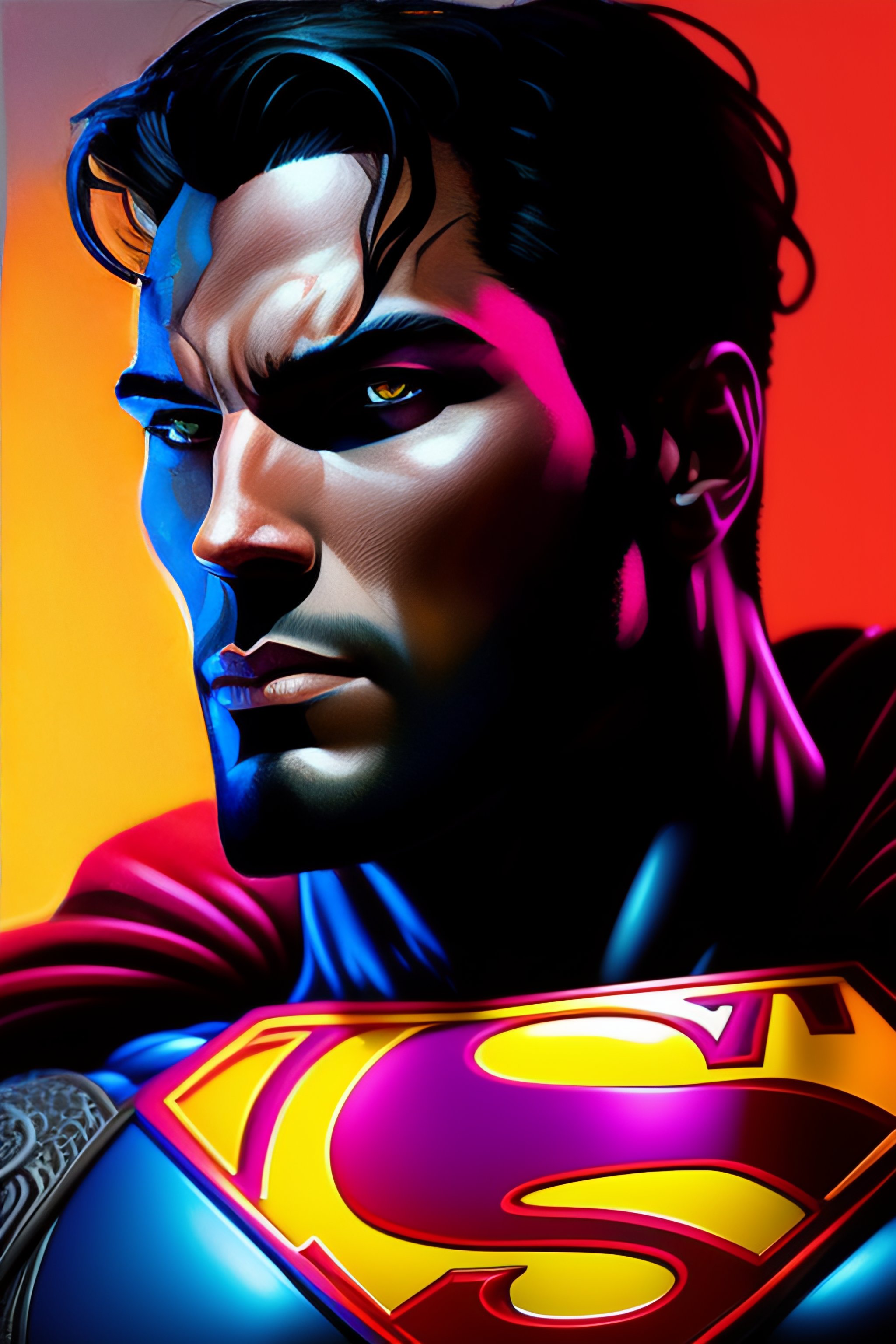 Lexica - Colorful!!! venom superman portrait by laurie greasley and ...