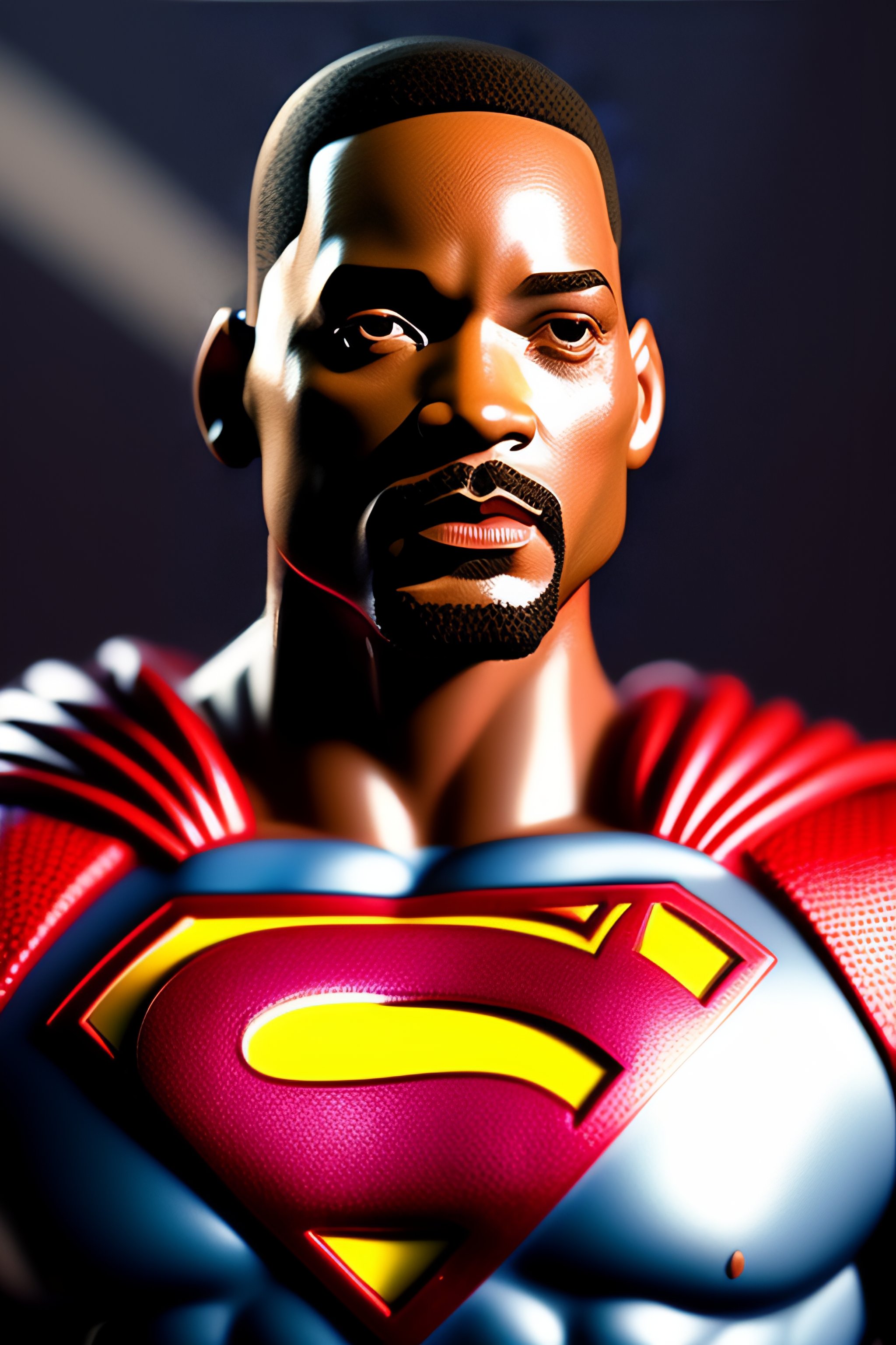 Lexica - Will smith, dressed as superman, funko ,toy,realistic 3d ...