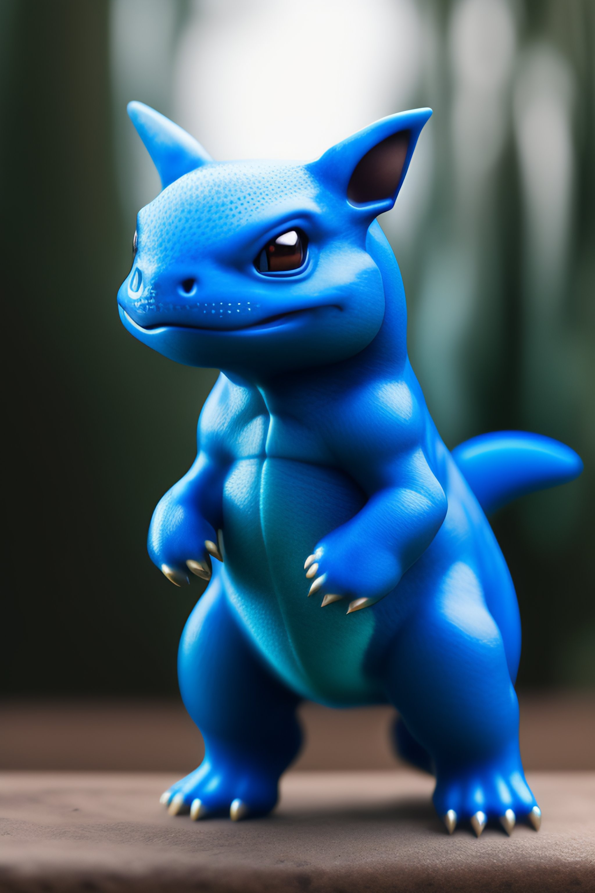Lexica - Charmander pokemon with blue skin, intricate complexity
