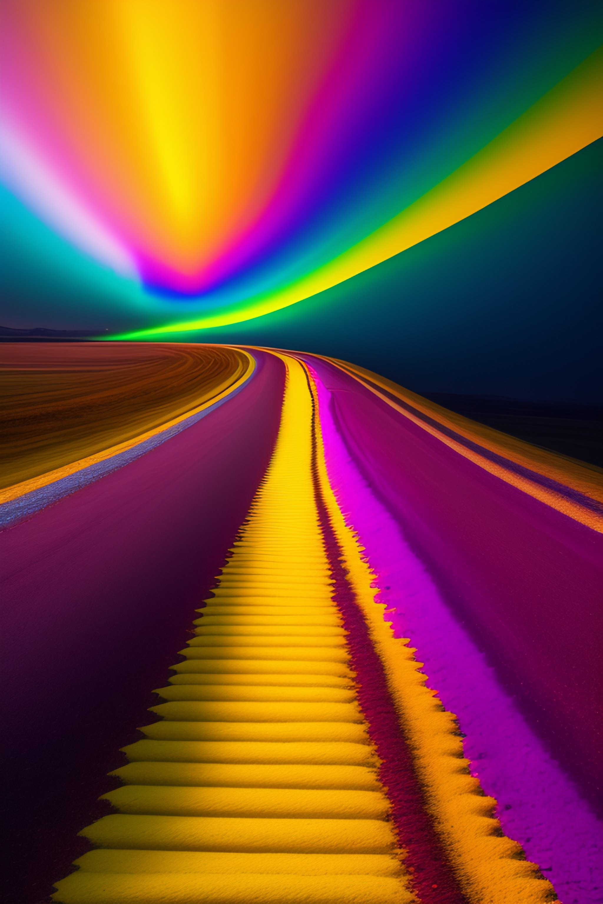 Lexica - The colorful image is a riot of color, with every shade of the ...