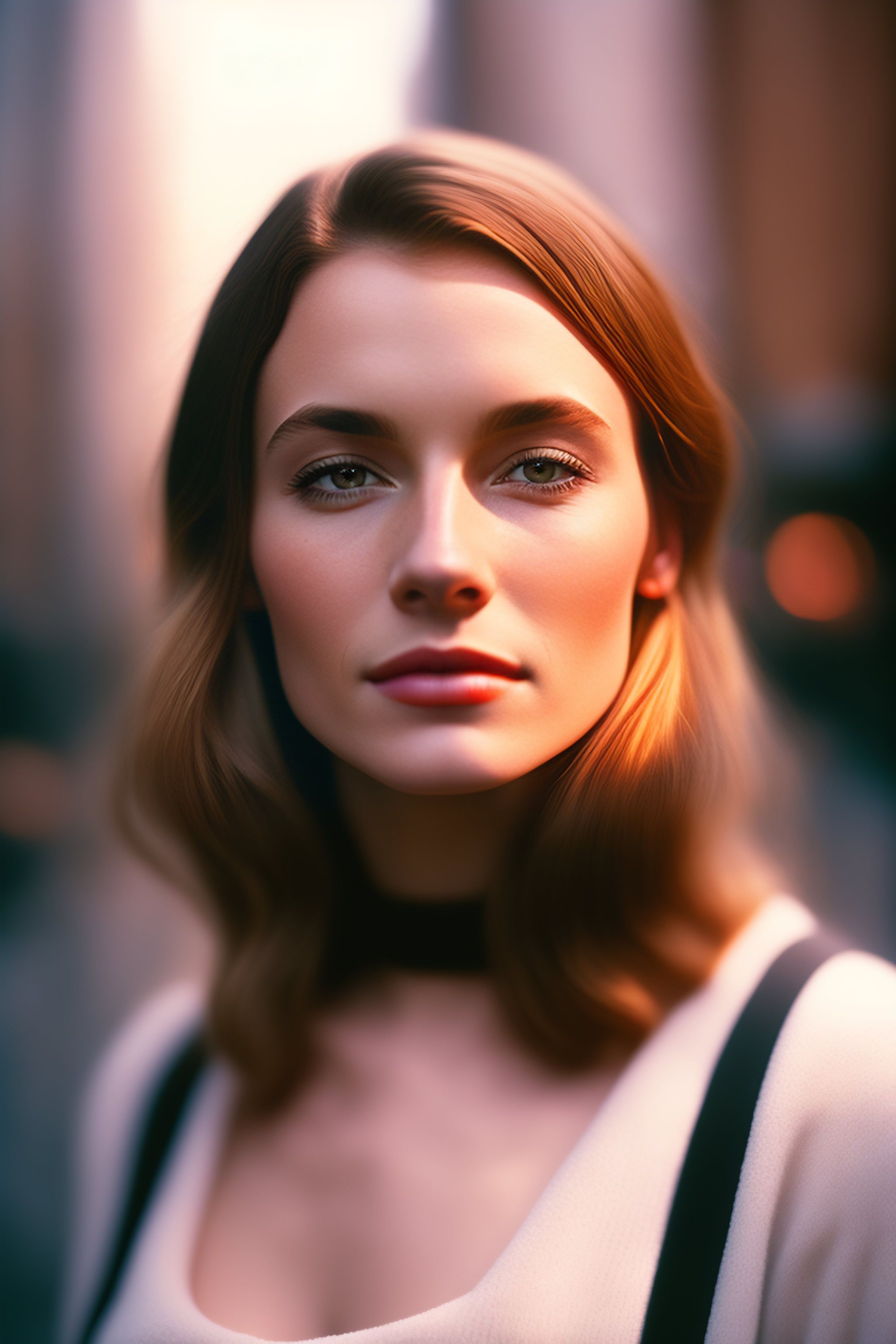 Lexica - Female semi nua perfect portrait, new york, medium format ...