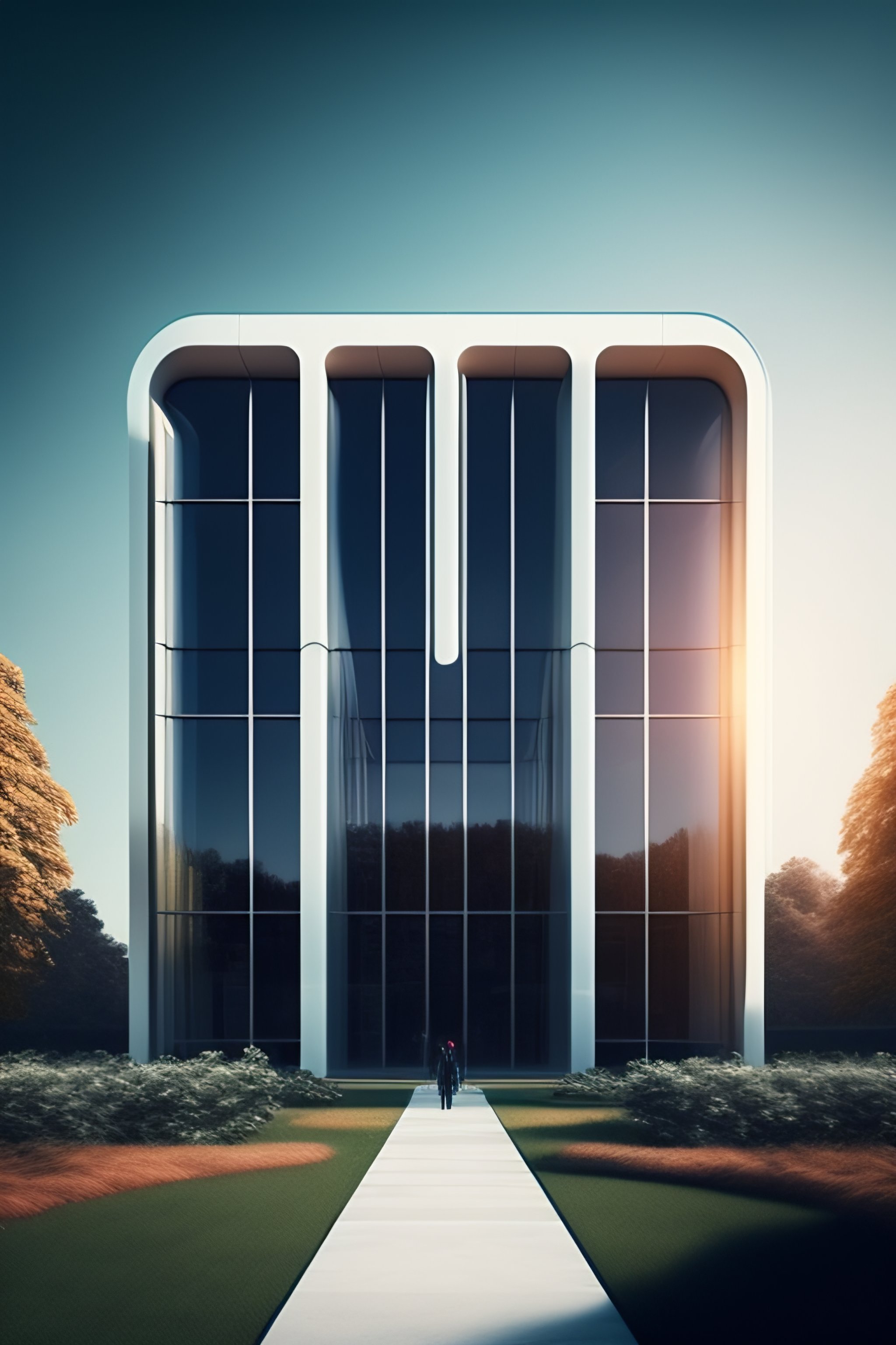 Lexica - Futuristic University Building Photo