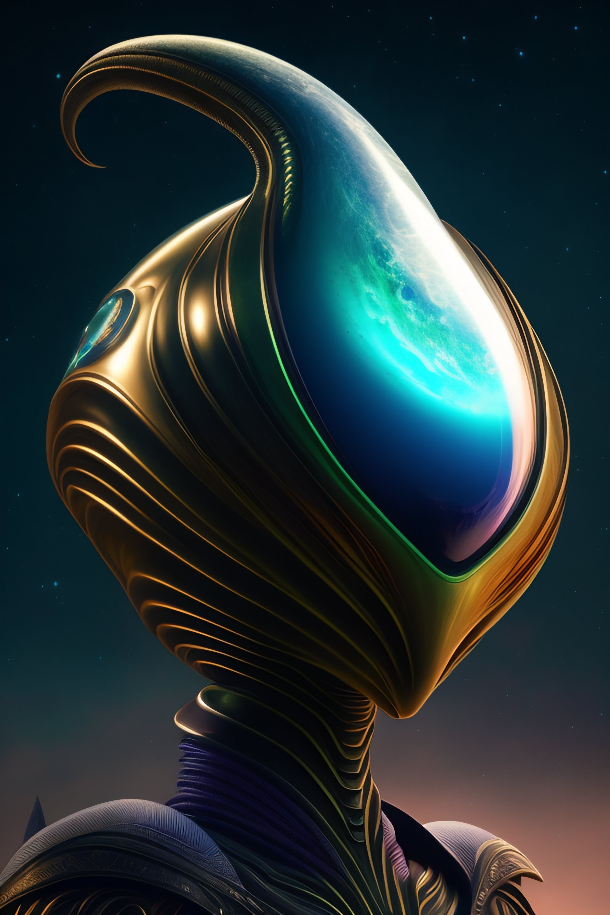 Lexica - Alien with 3 Heads