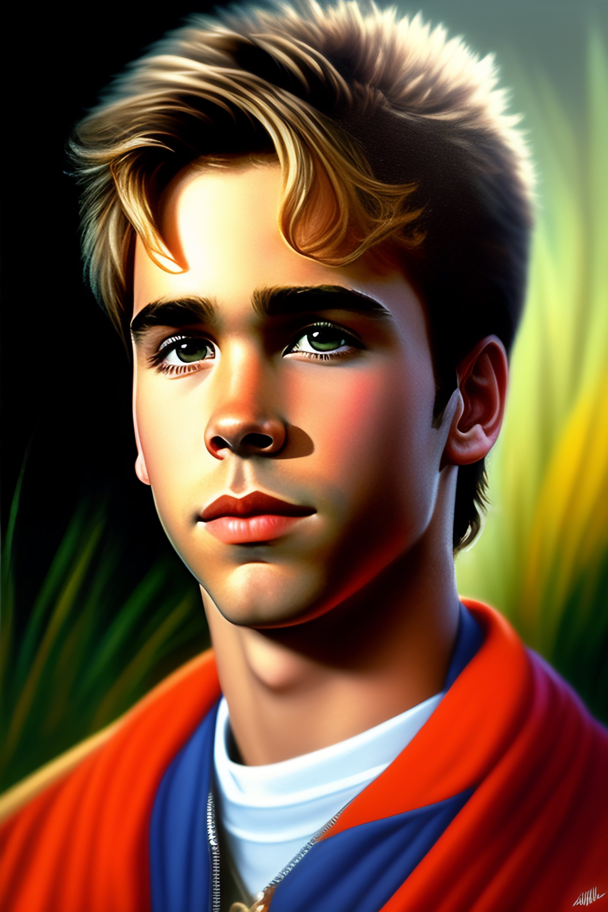 Lexica - 20 years old Jonathan brandis drawn by greg rutkovski