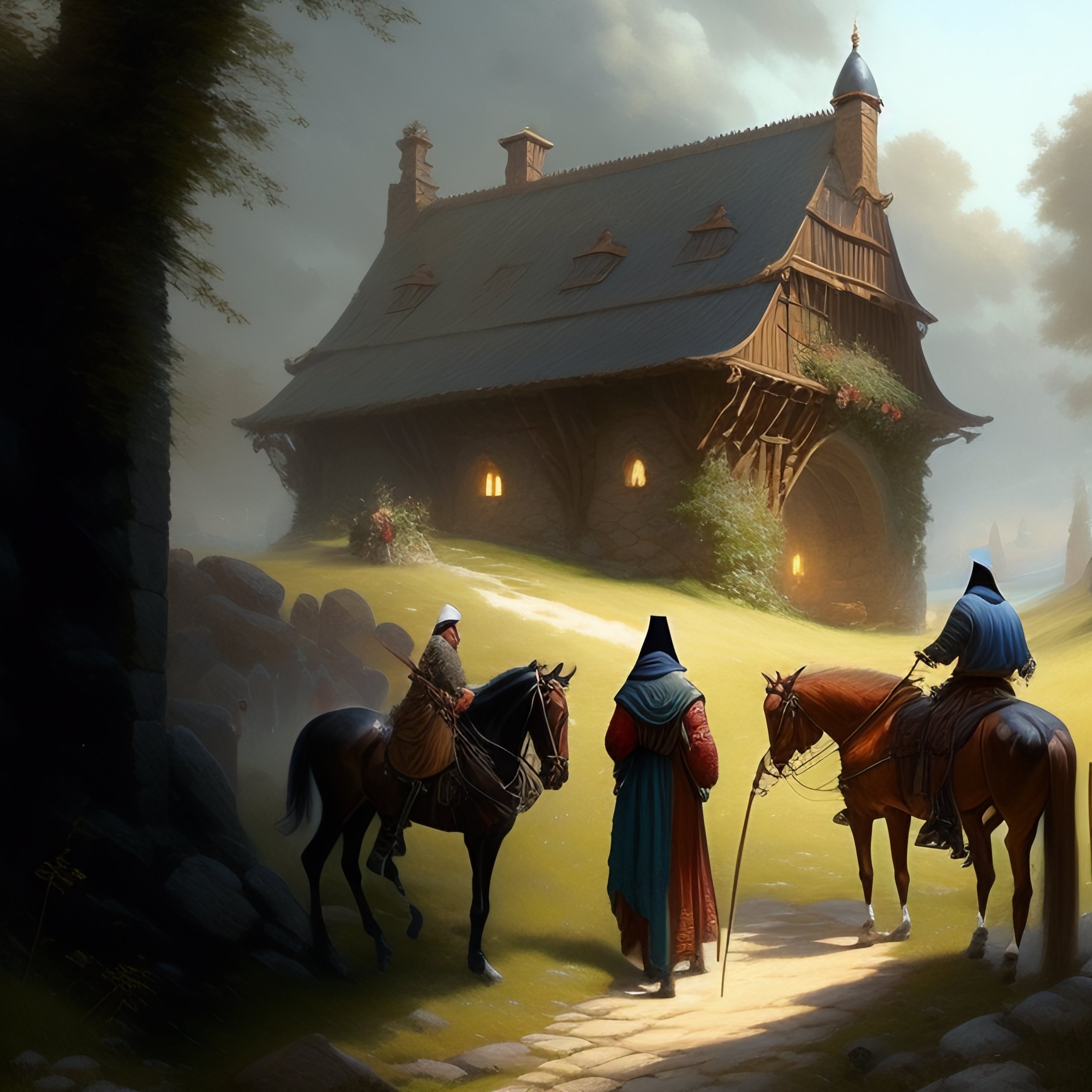 Lexica - Medieval farmers, concept art, intricate details, highly ...