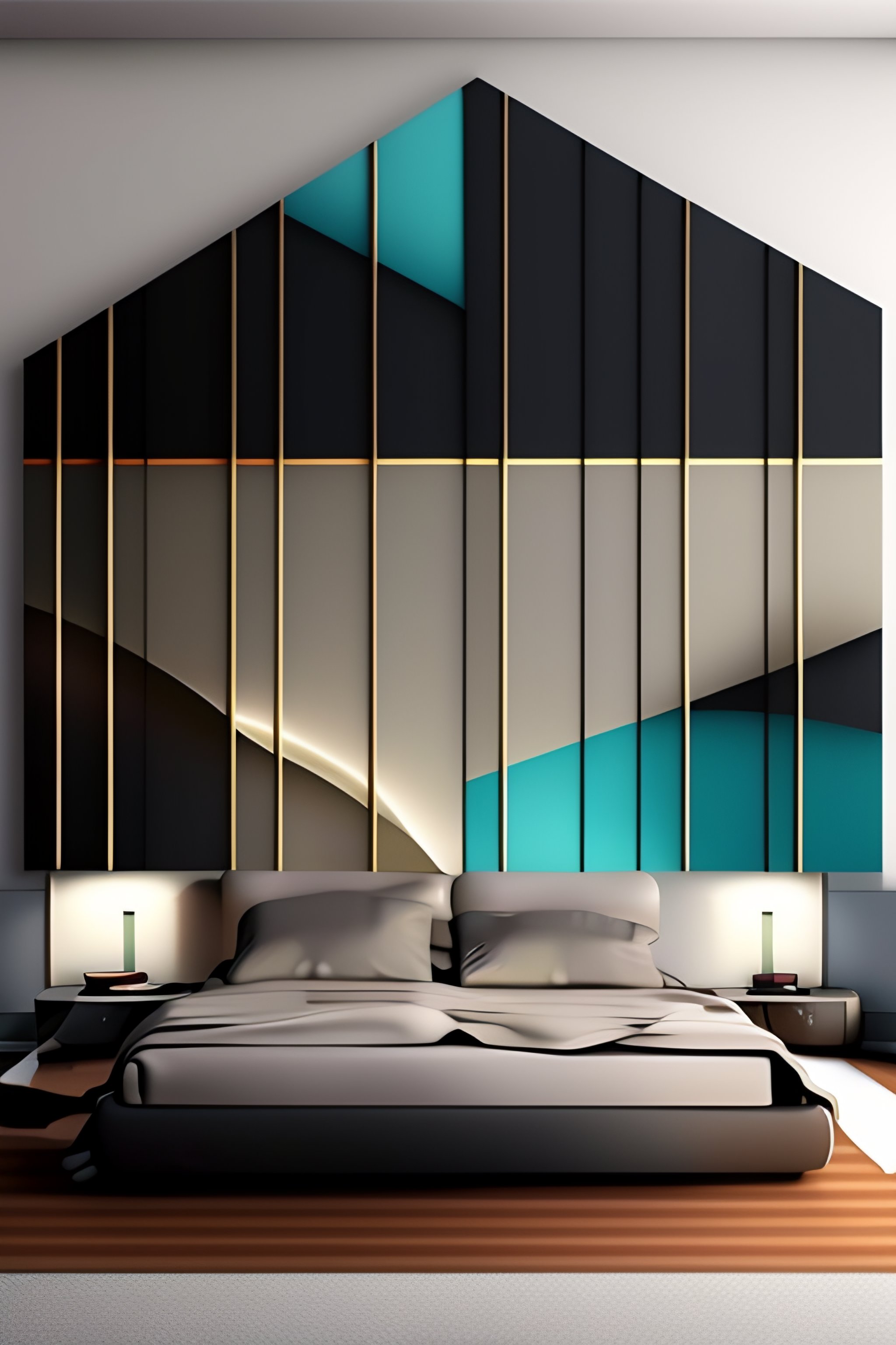 Lexica - Create design of mid century modern wall art