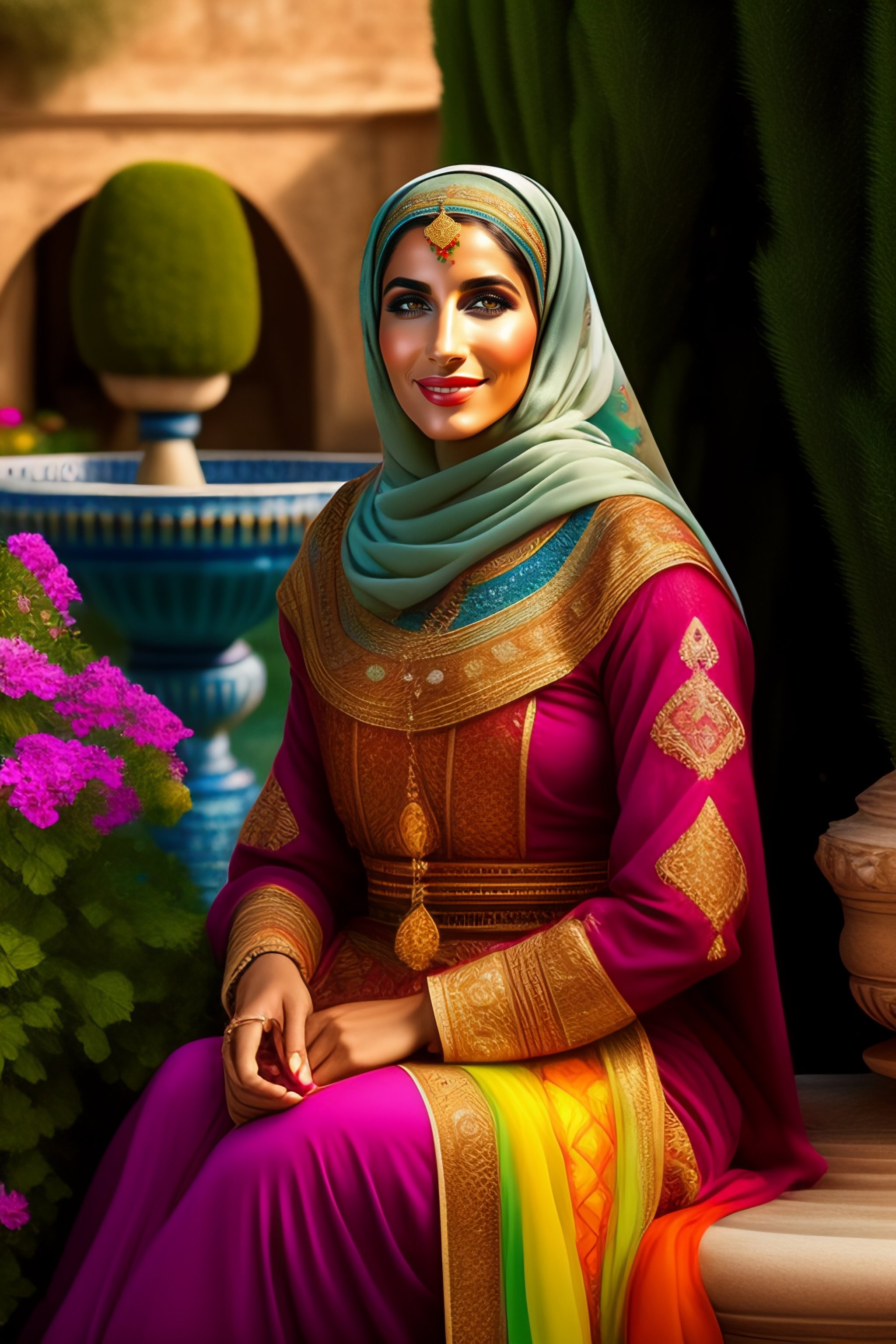 Lexica - Beautiful Jewish woman, medieval Arabic clothes, Andalusia ...