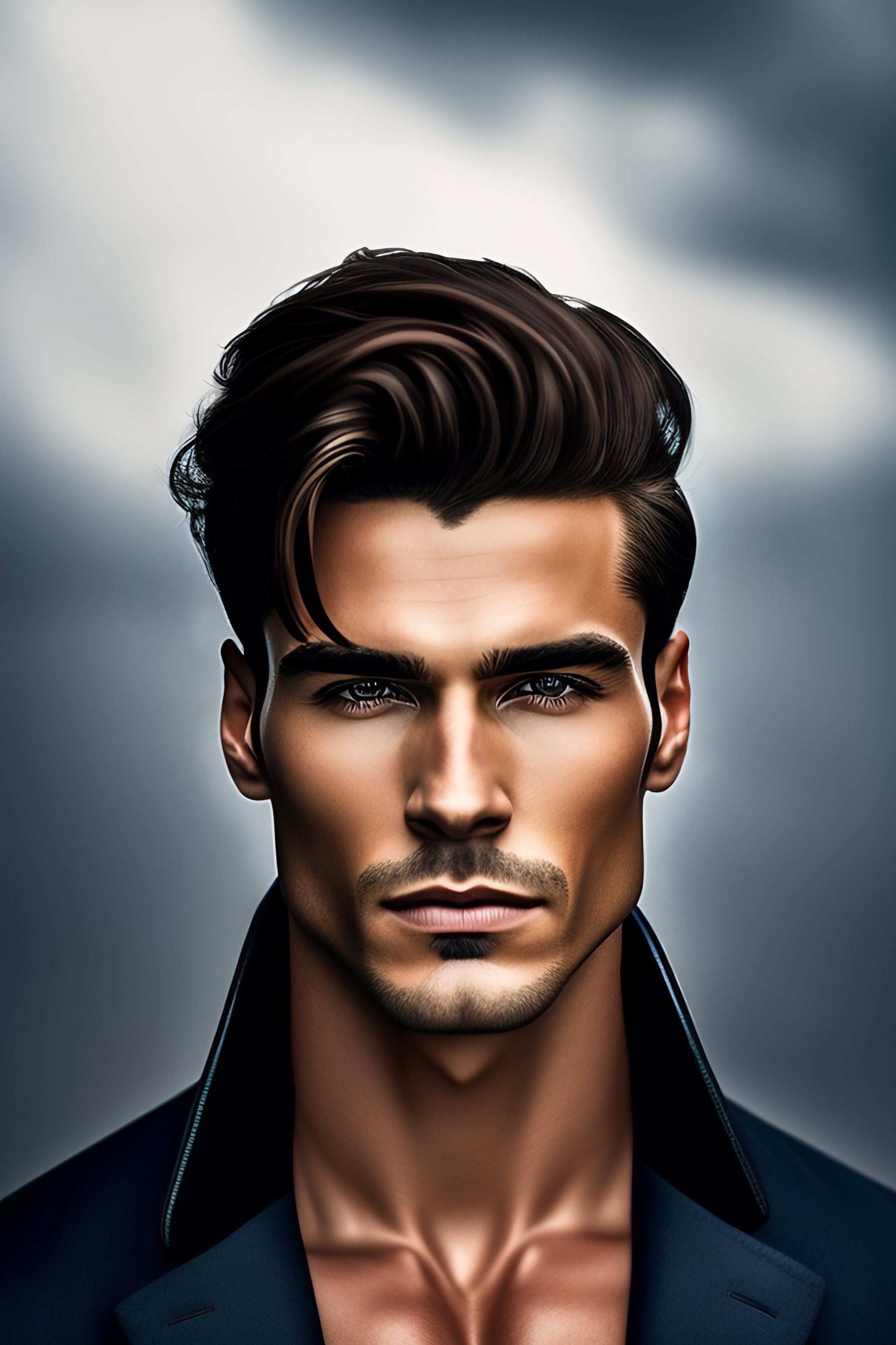 Lexica - Handsome man with a scar on face