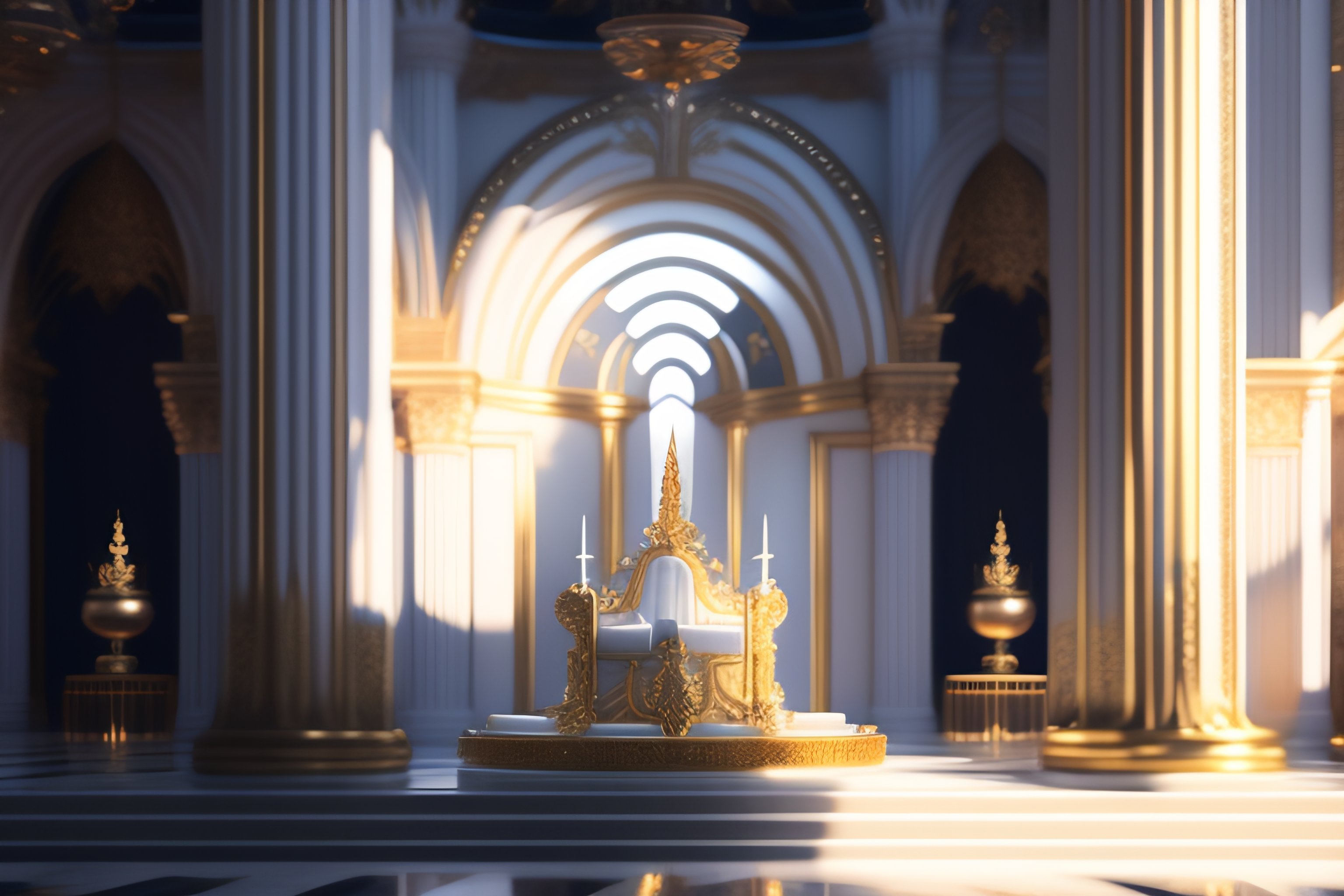 Fantasy Castle Throne Room