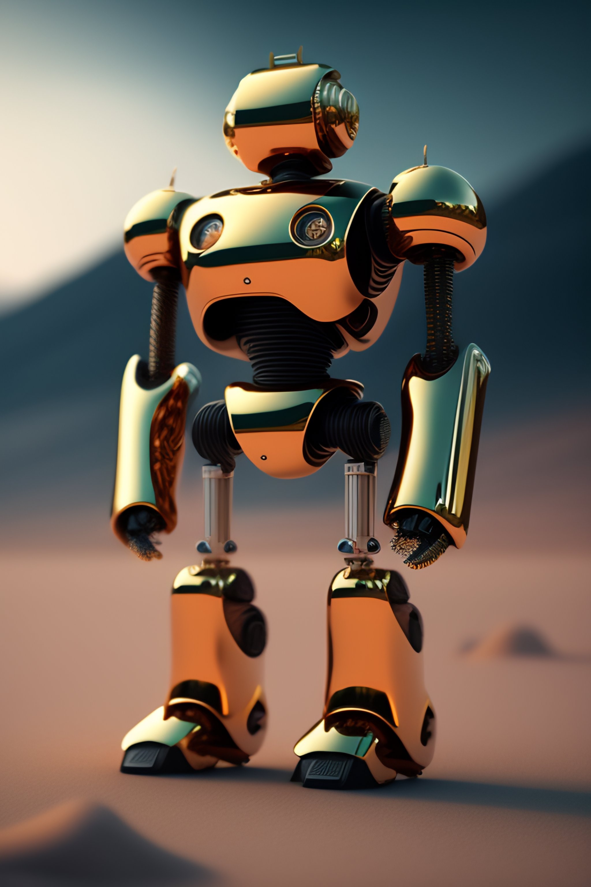 Lexica - Realistic 4k robot armless