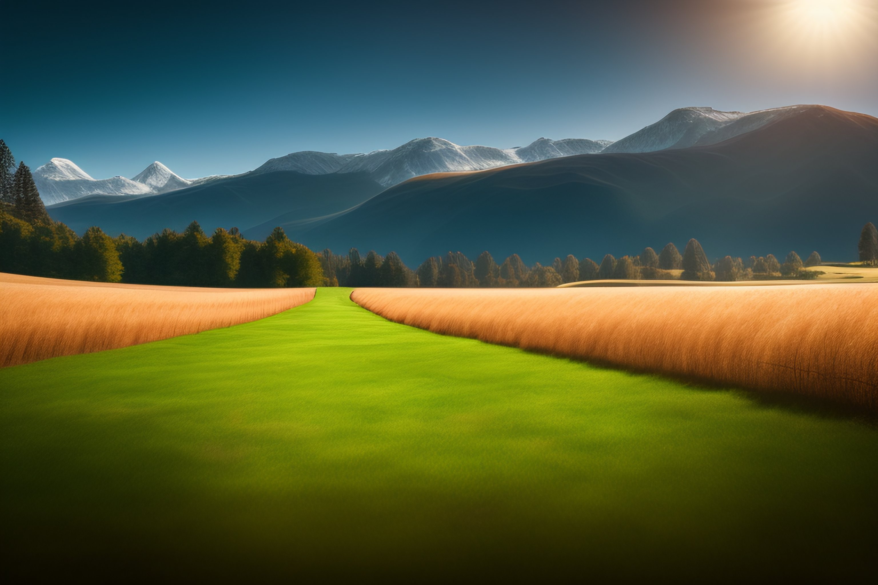 Lexica - A lot of men and women chasing, front view, grass ground, sun ...