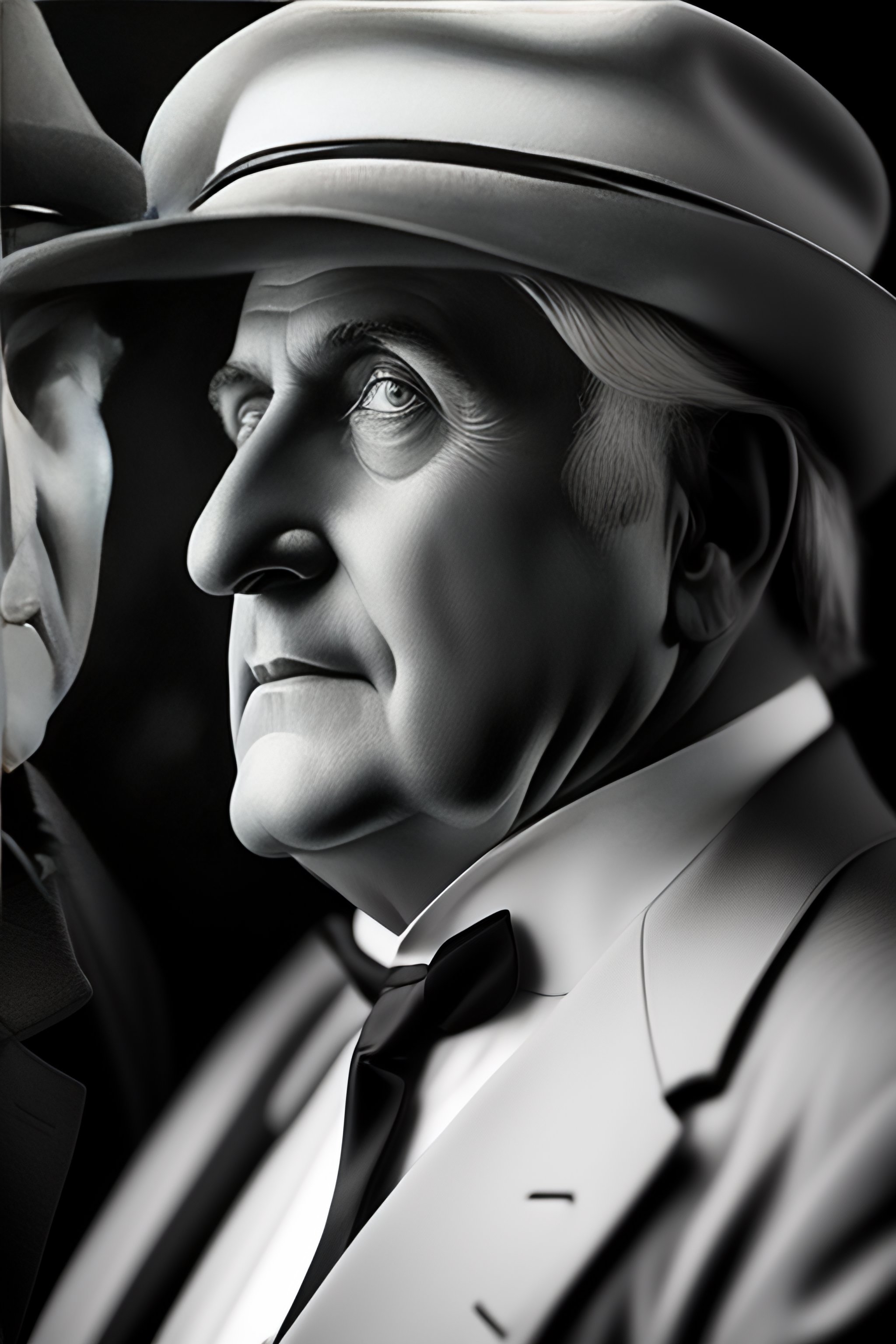 Lexica - Hyperrealist portrait of buffoons by david hockney and ...