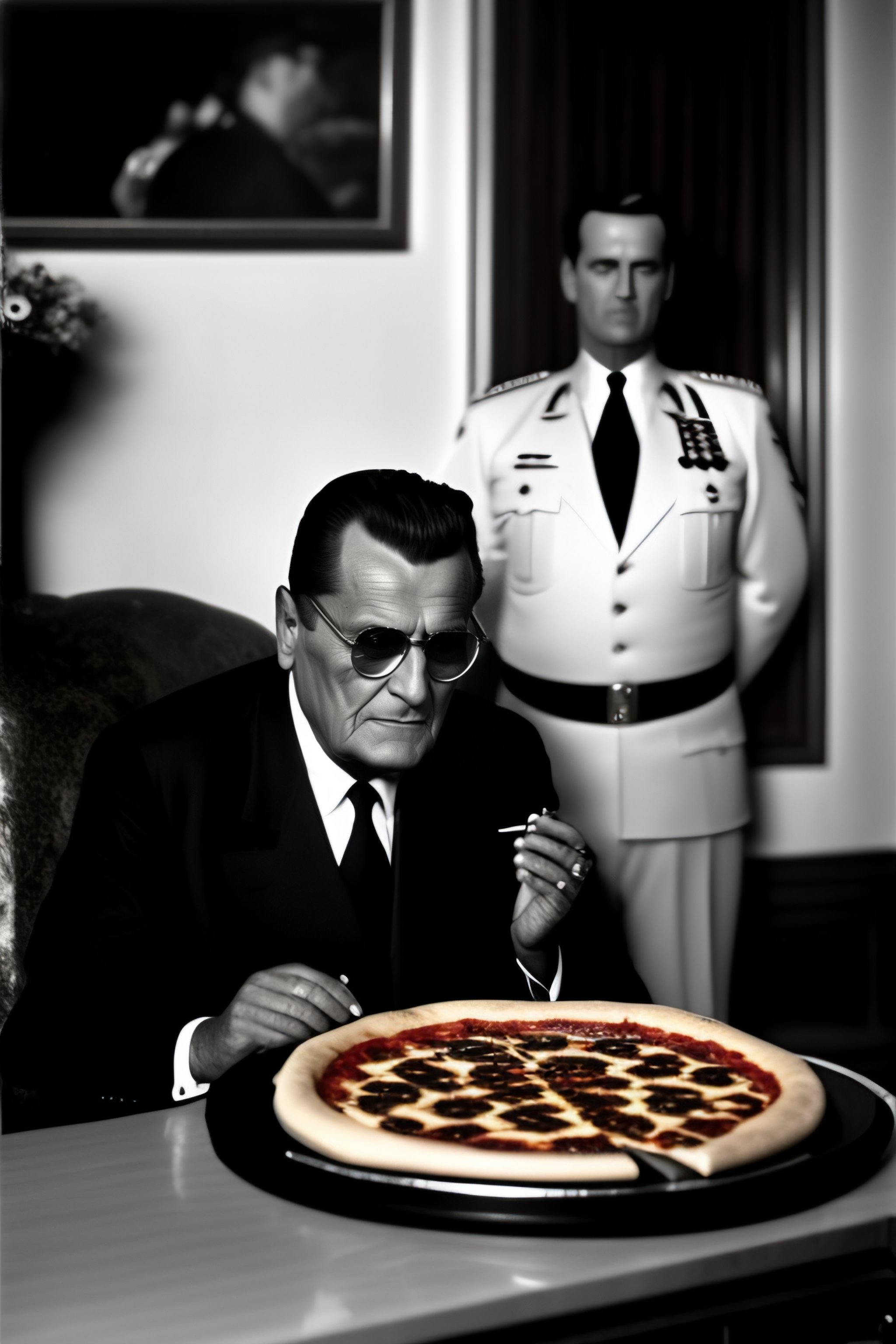 Lexica - Old Josip Broz Tito eating pizza