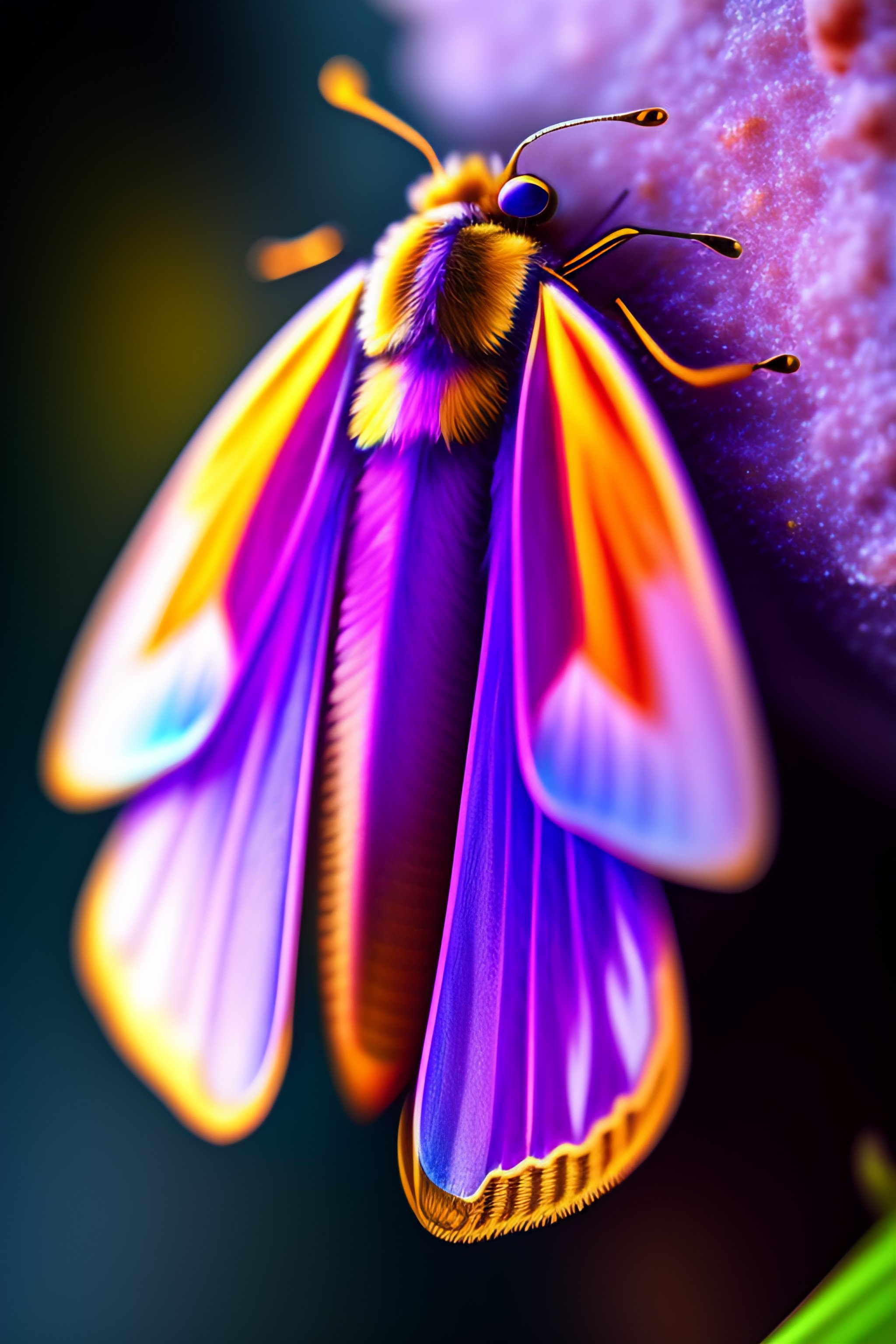 Lexica - High quality close-up photo pearlescent moth! jeweled gorgeous ...
