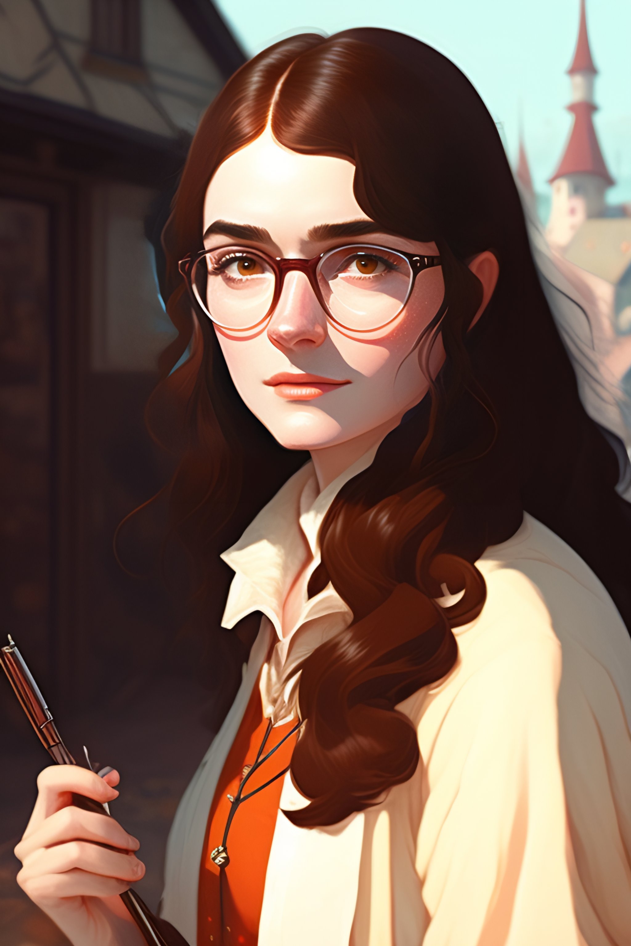 Lexica - (((((freckles))))) freckled cheeks wearing spectacles ...