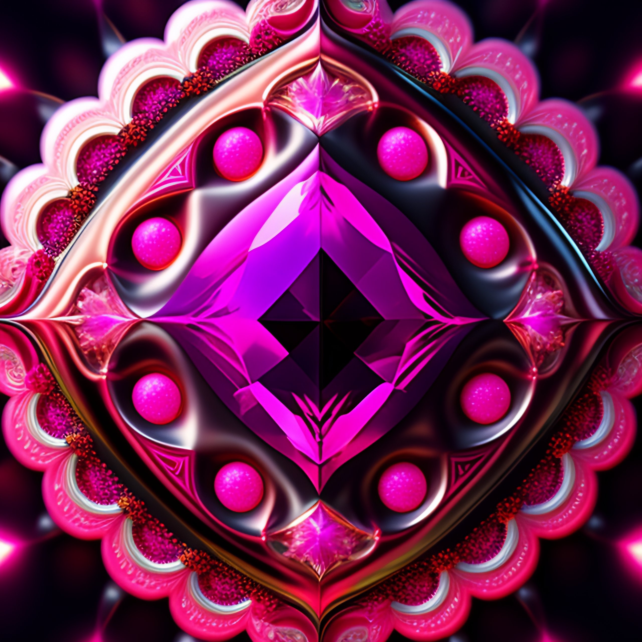 Lexica - Pink Diamond Love fractals