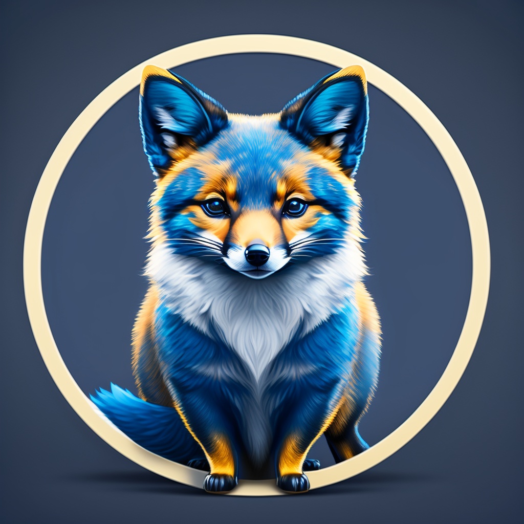 Lexica - Super cute fox avatar with neutral background for an ...