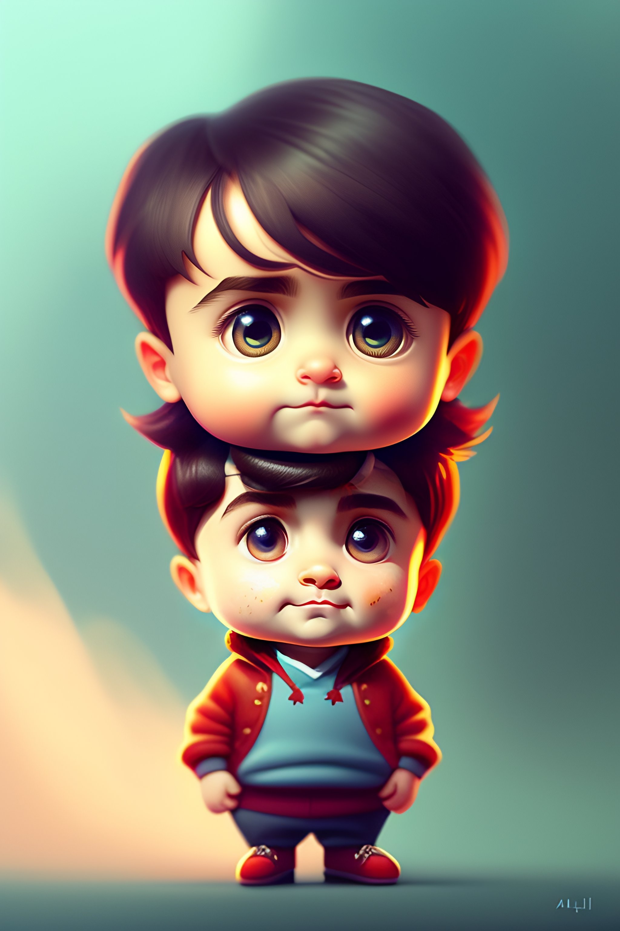 Lexica - Cute and adorable cartoon daniel radcliffe baby, fantasy ...