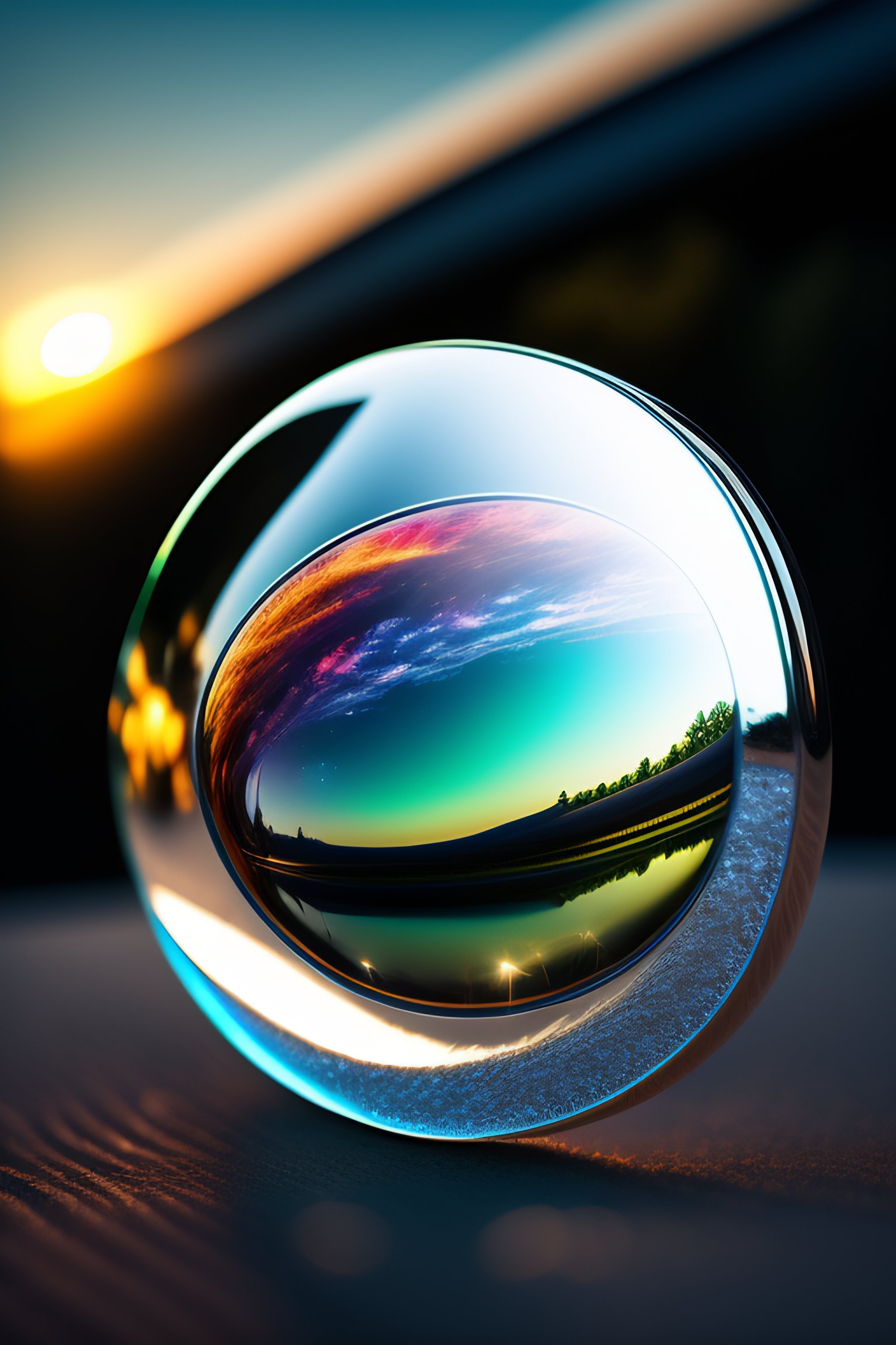 Lexica - Motorcycle Glass Transparent Chrome