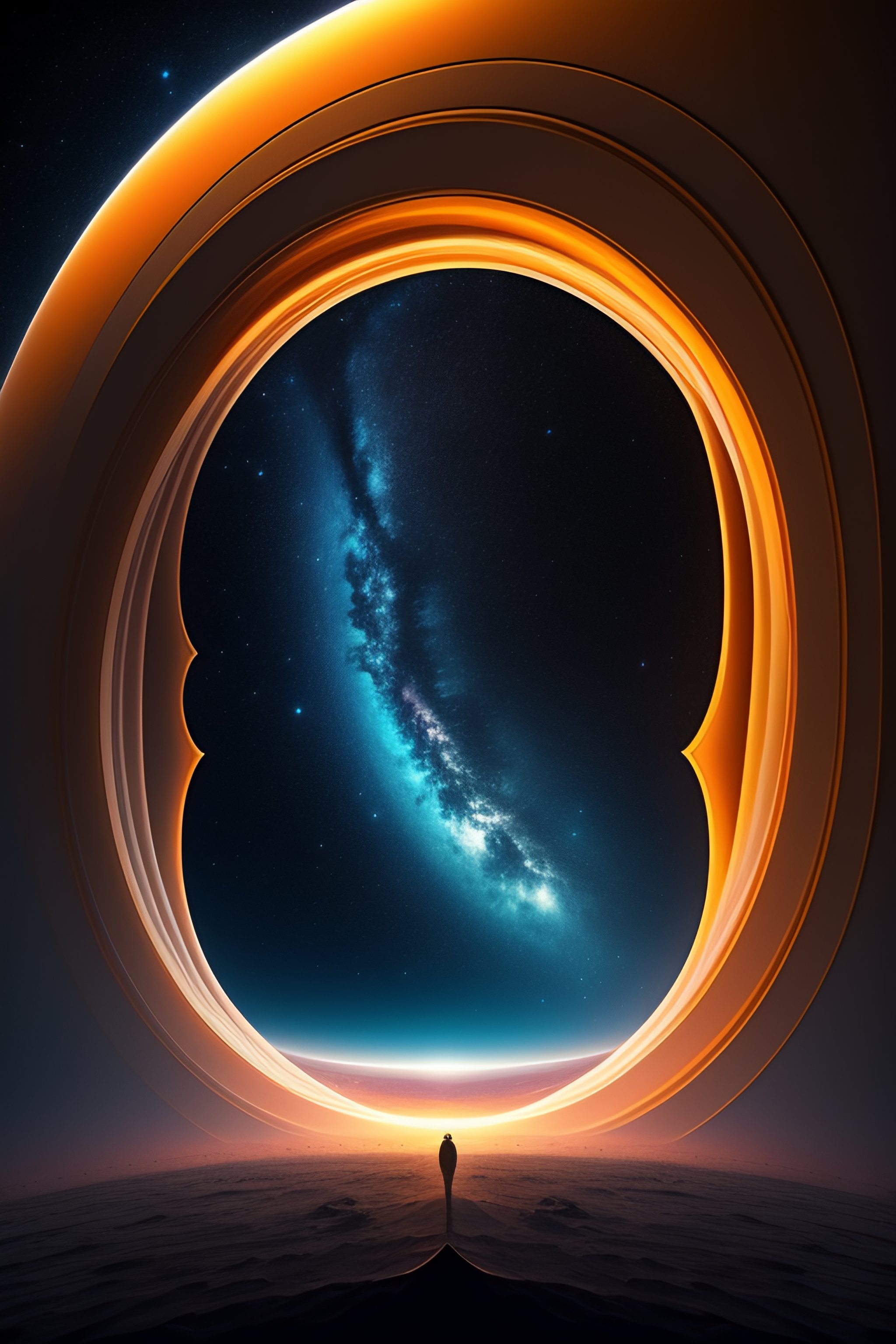 Lexica - Outer space looking, empty on the inside, cool, 8 k, space ...