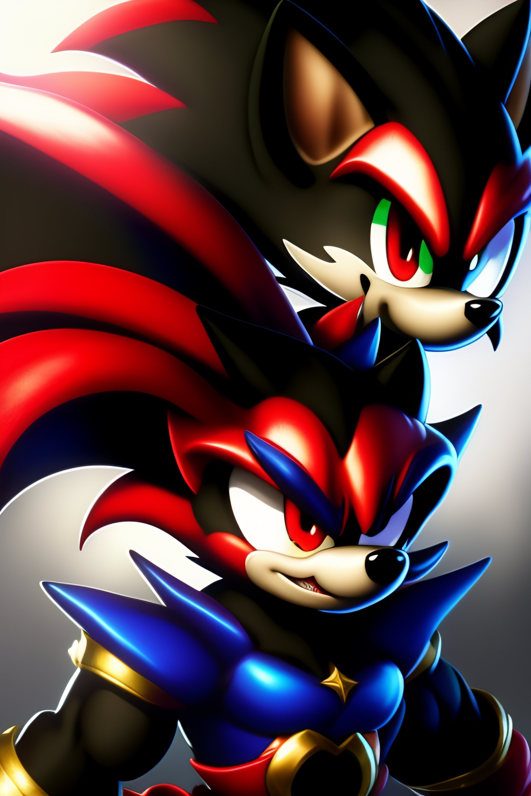 Human Super Shadow The Hedgehog